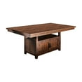 Furniture of America Jaycee Dining Table - Light Walnut - Walmart.com