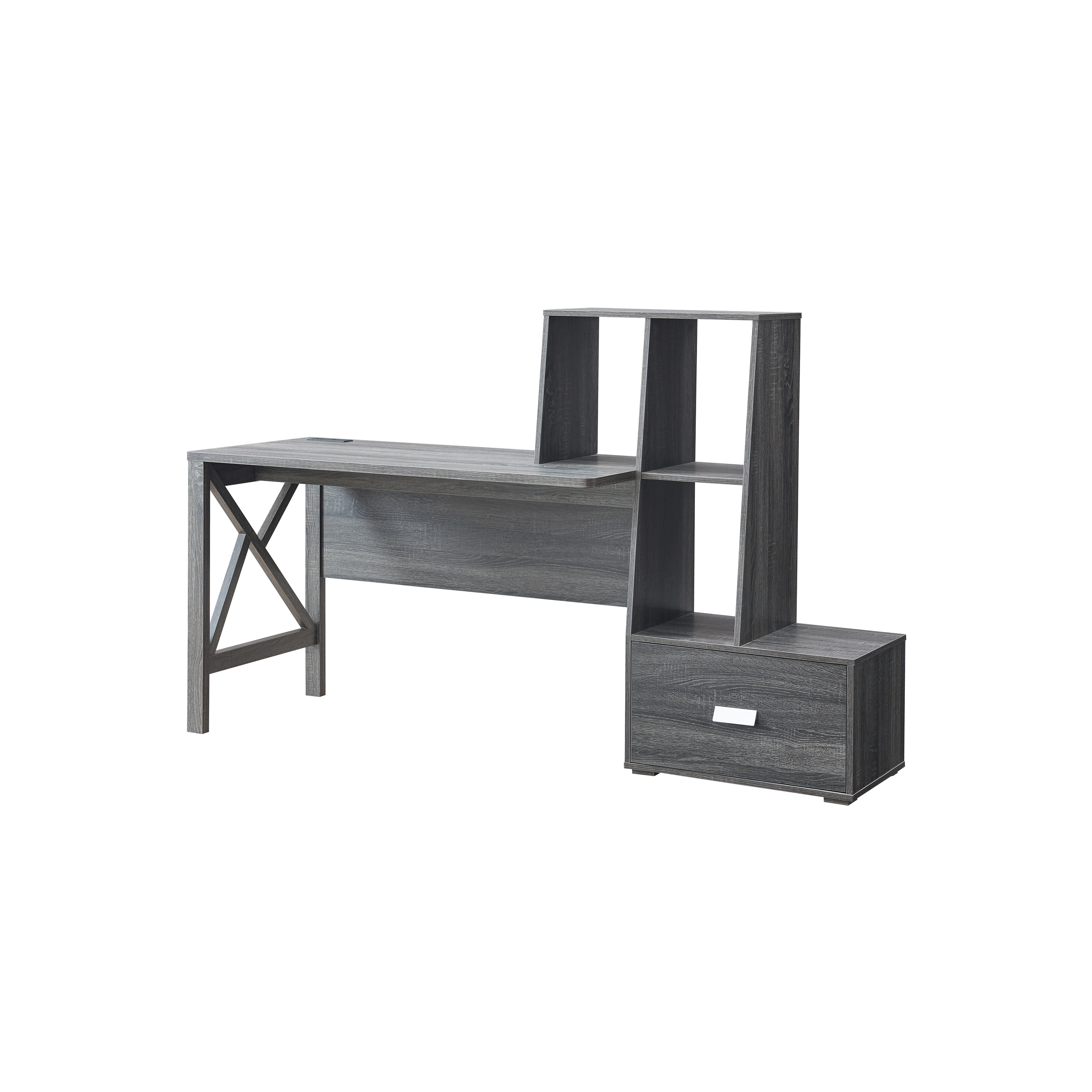 Furniture of America Jessica Modern 70-inch Computer Desk with USB ...