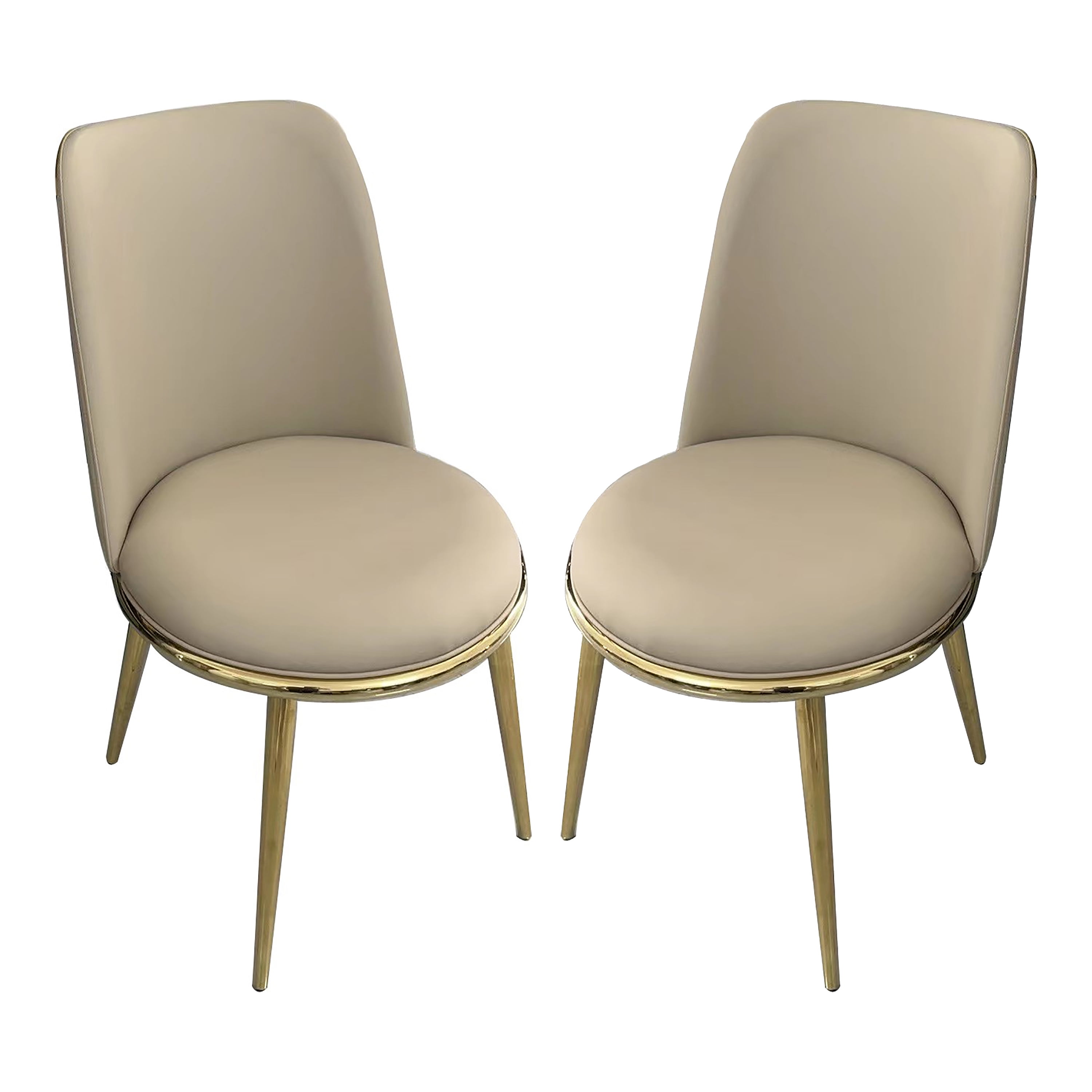 Furniture of America Jorvik Upholstered Metal Side Chairs, Set of 2 ...