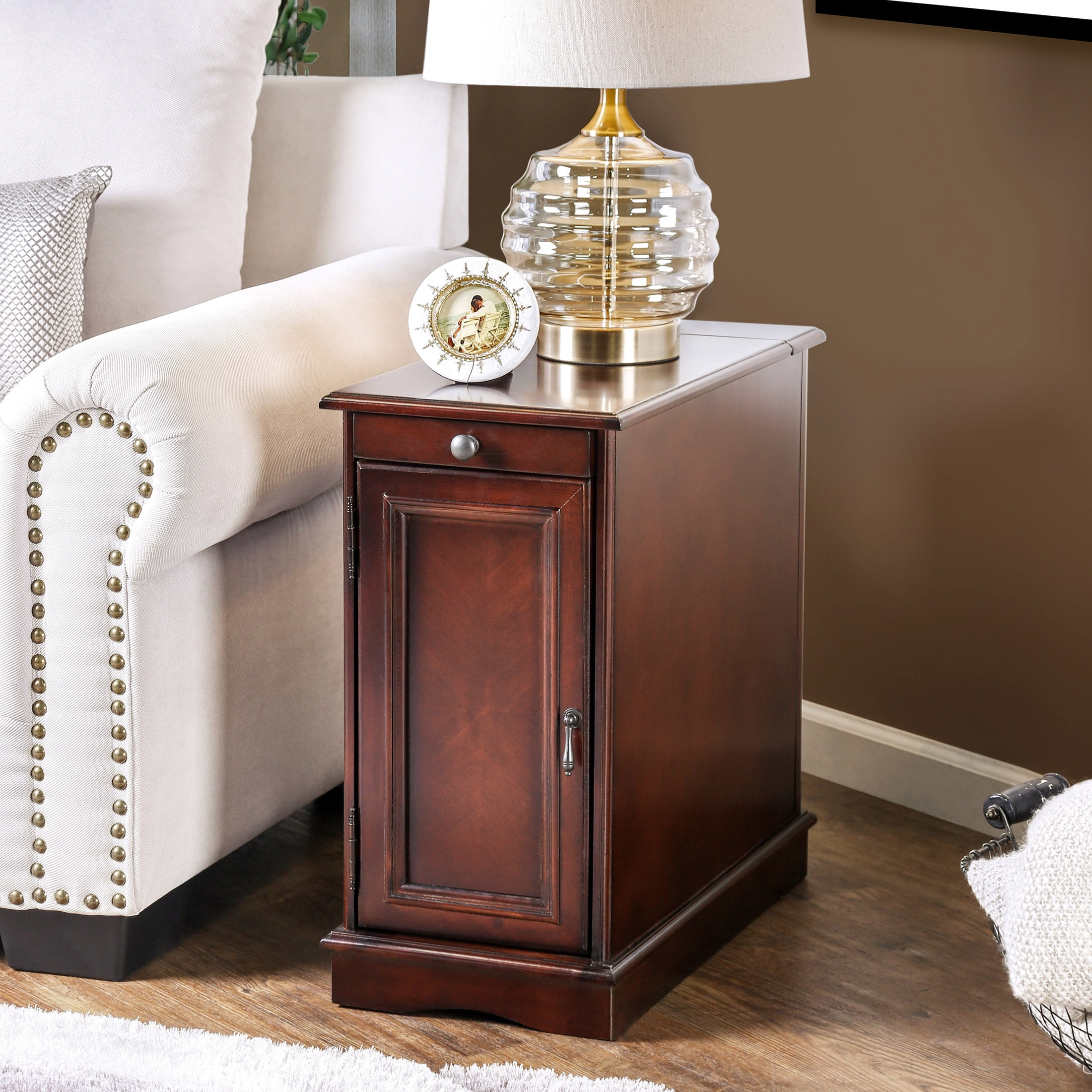 Free Shipping! Furniture of America Julene Storage End Table with USB ...