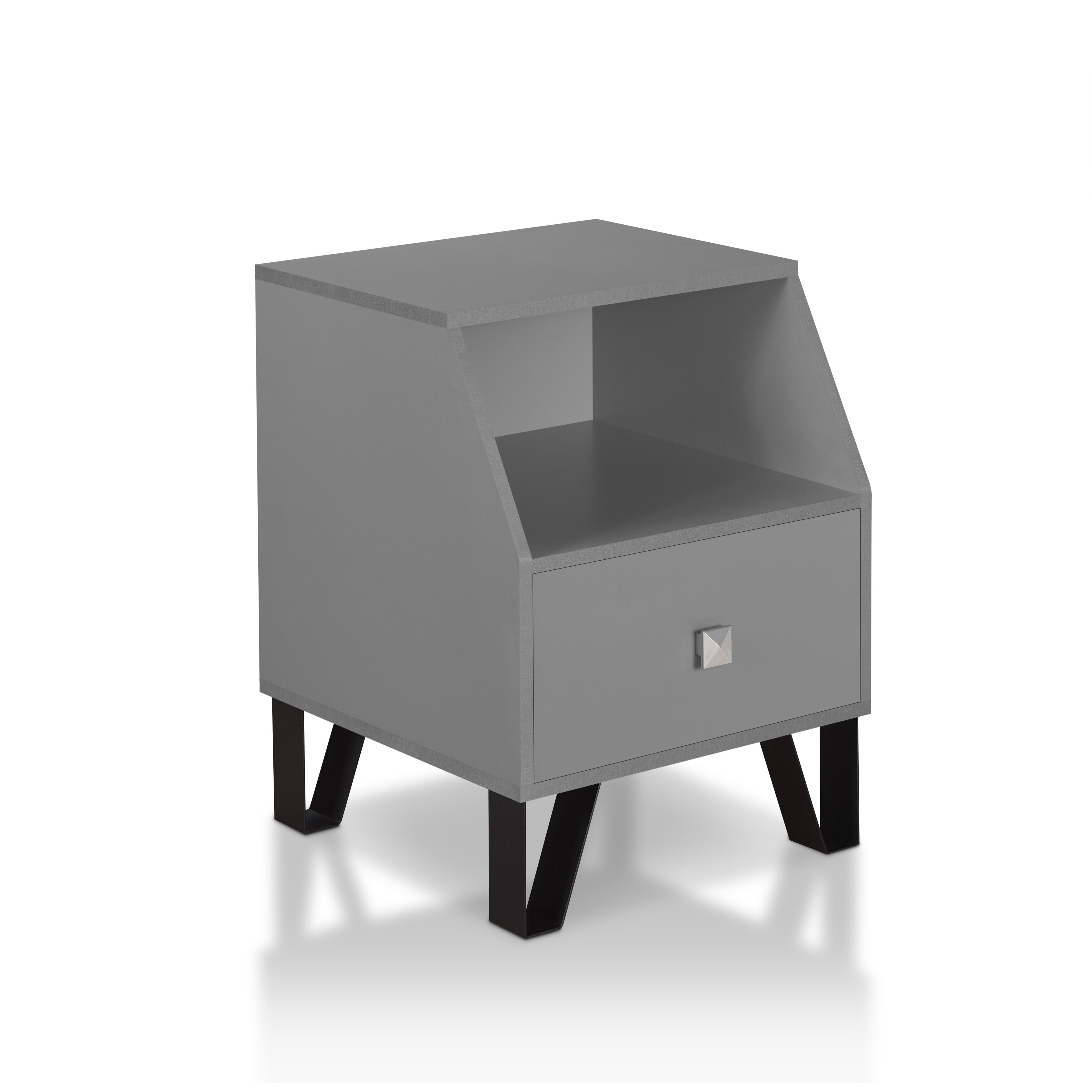 Furniture of America Kara Contemporary 16-inch 1-Shelf Side Table by ...