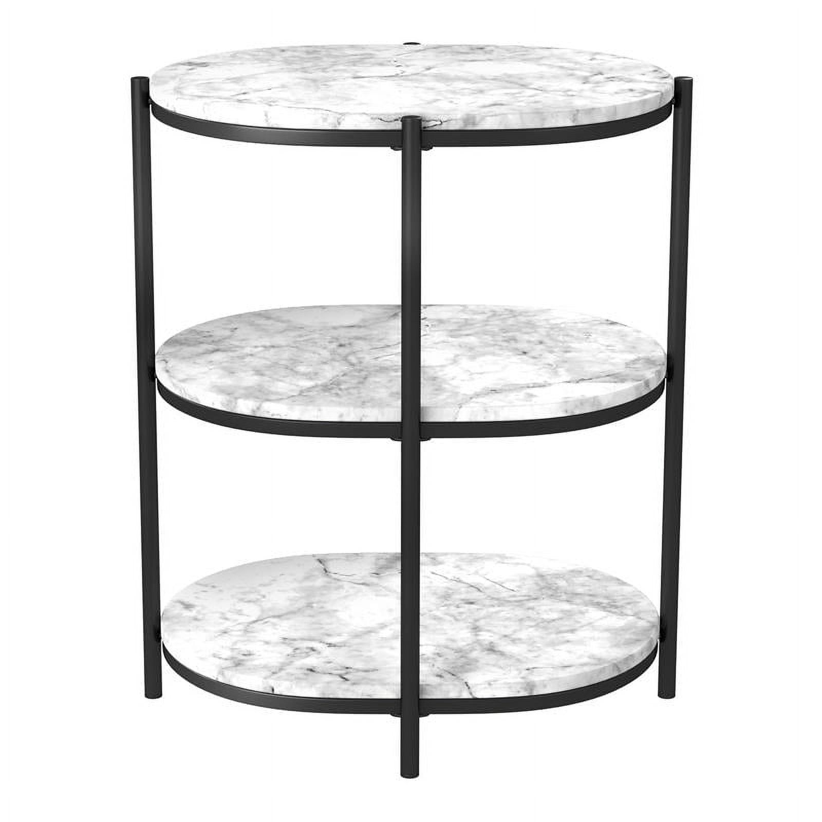 Furniture of America Kemma Contemporary Metal 2-Shelf Side Table in ...