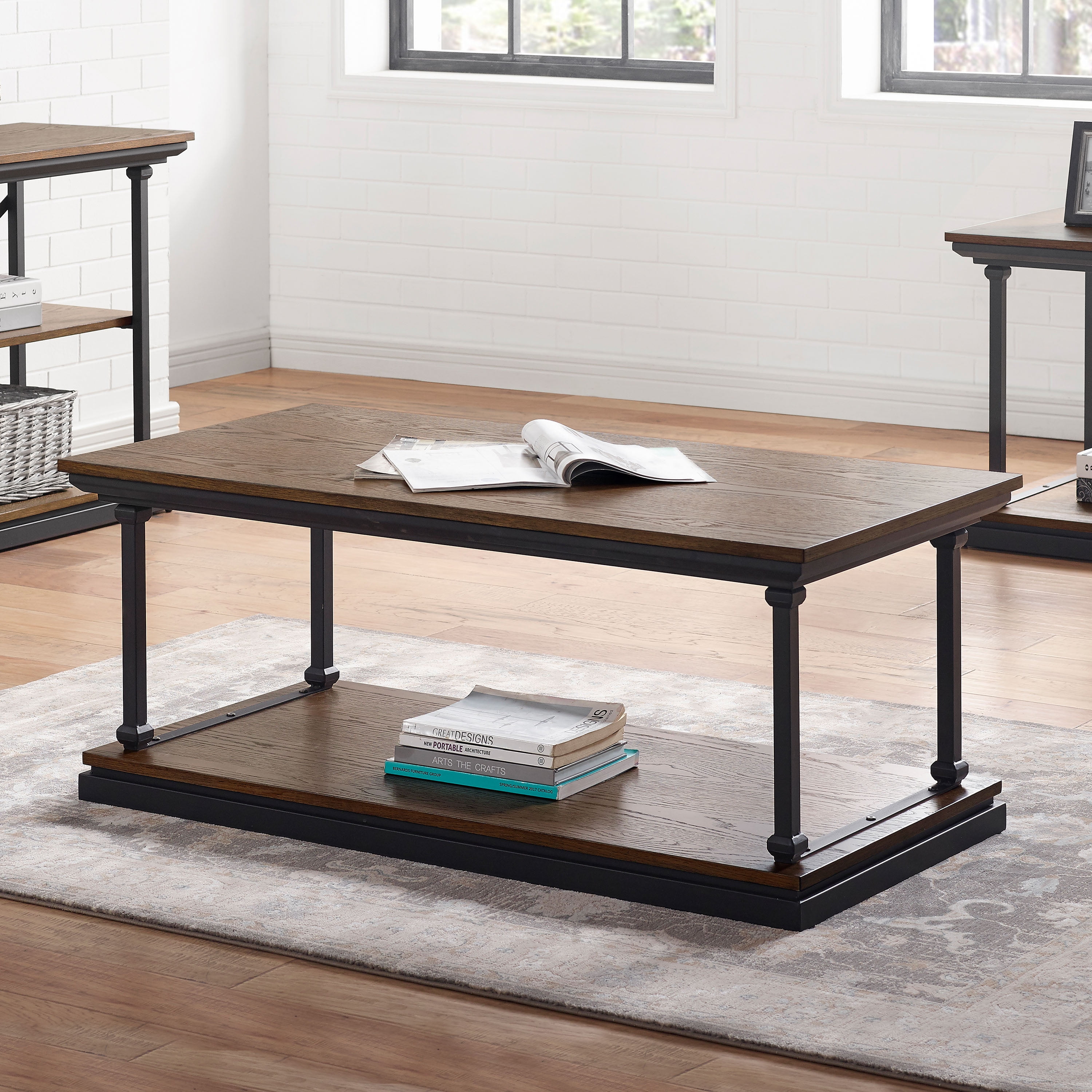 Free Shipping! Furniture of America Laem Coffee Table, Dark Oak, Rustic ...