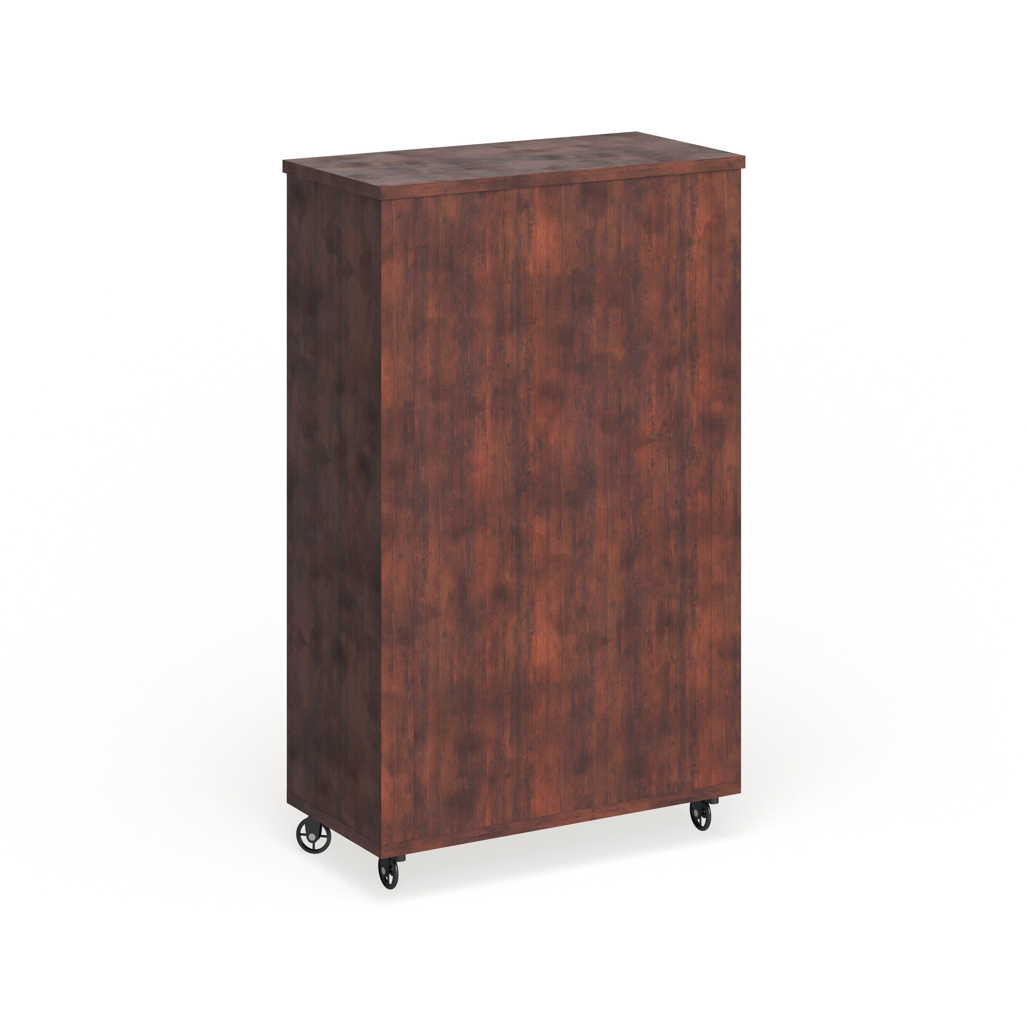Furniture of America Layson Transitional Walnut 5-shelf Mobile Cabinet by - Walmart.com