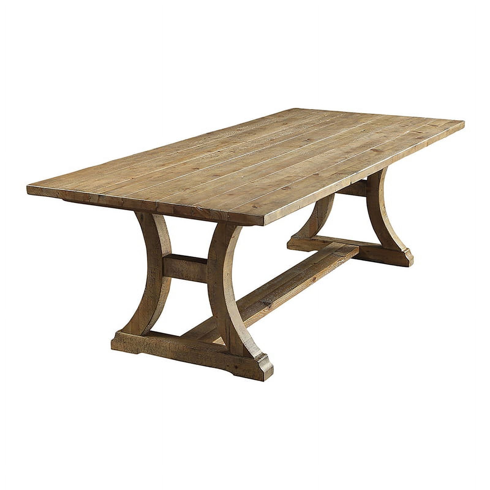 Furniture of America Liston Wood 77-Inch Dining Table in Rustic Brown ...