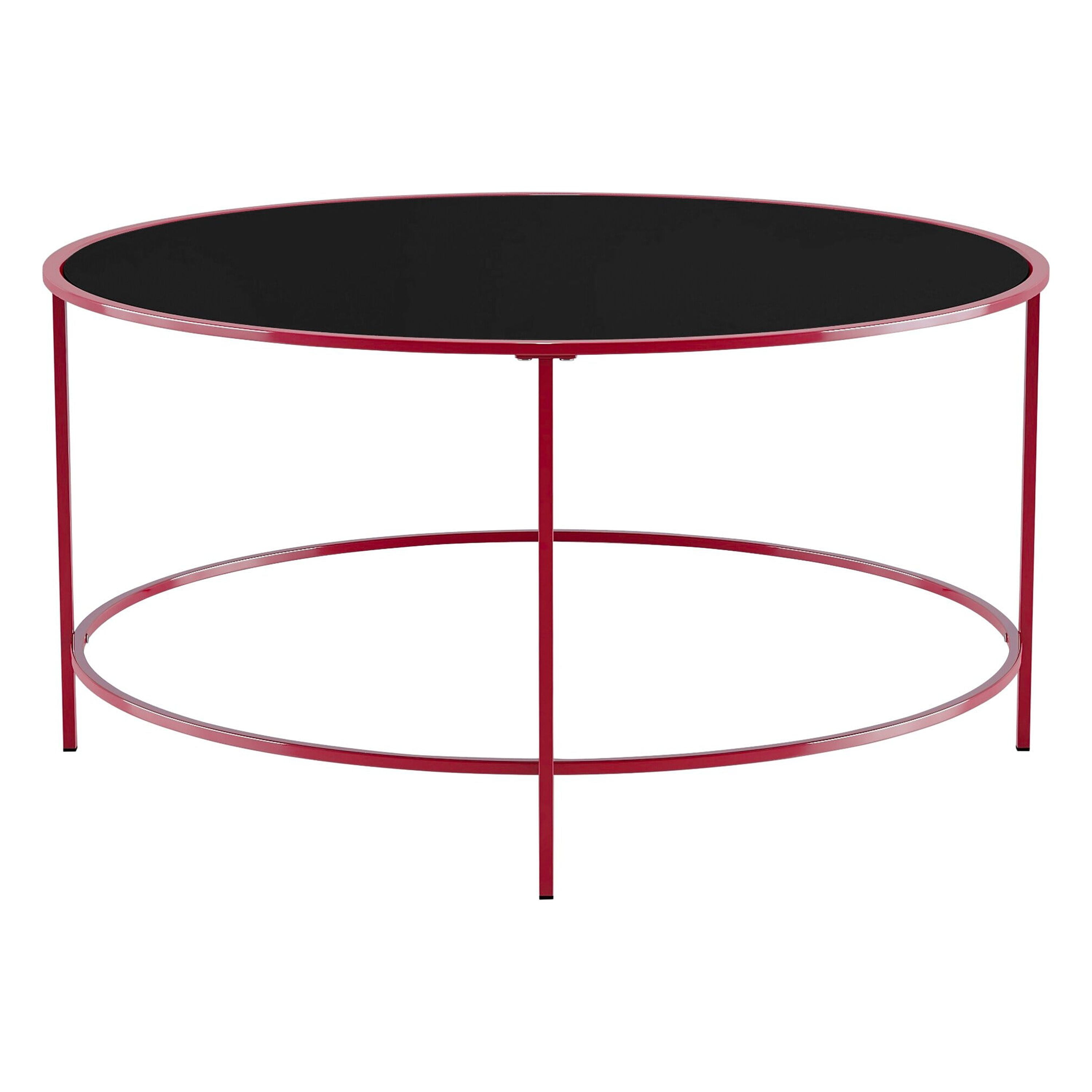 Furniture of America Llewellyn Contemporary 36-inch Glass Top Round ...
