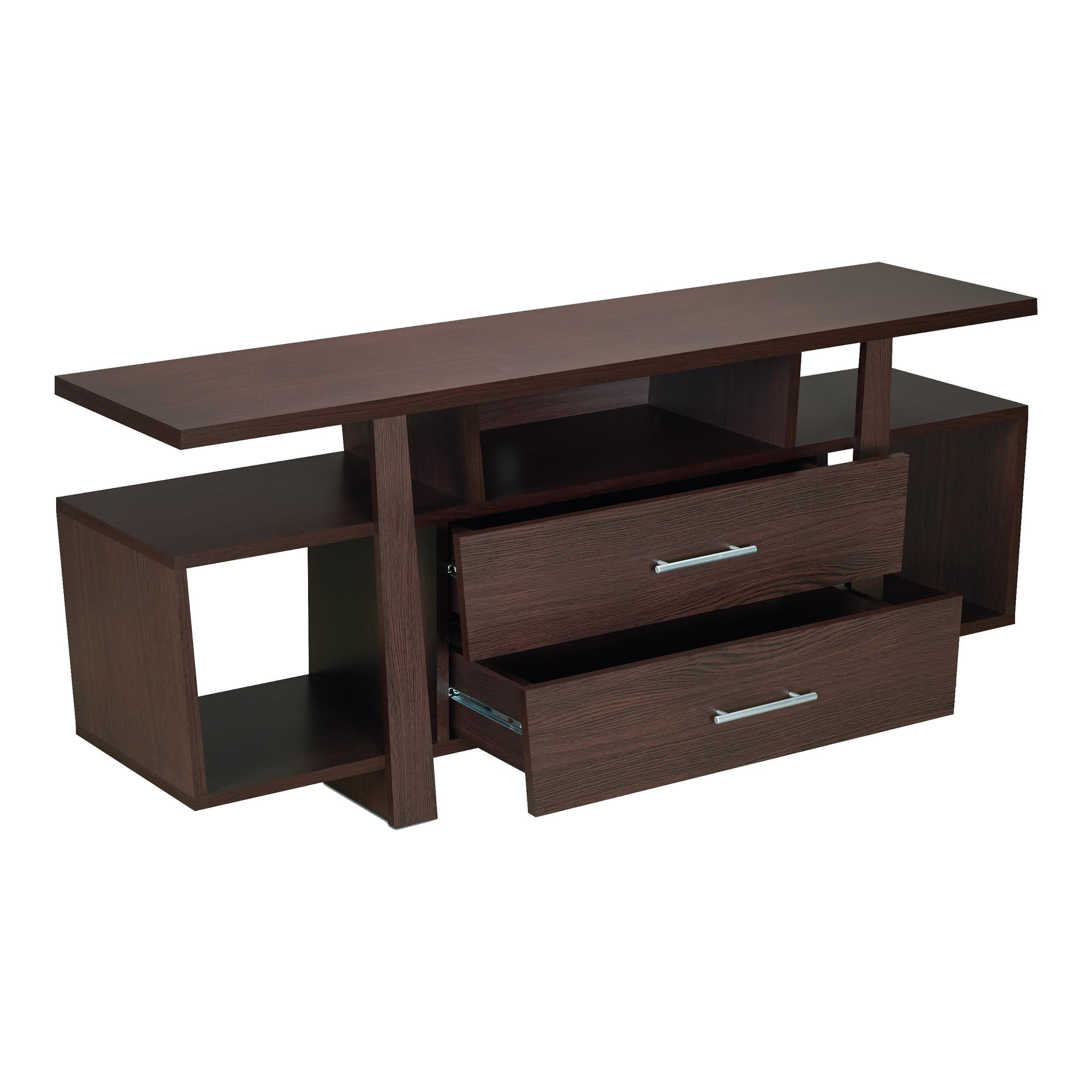 Furniture of America Lolo Modern Wood 59-Inch TV Stand in Espresso ...