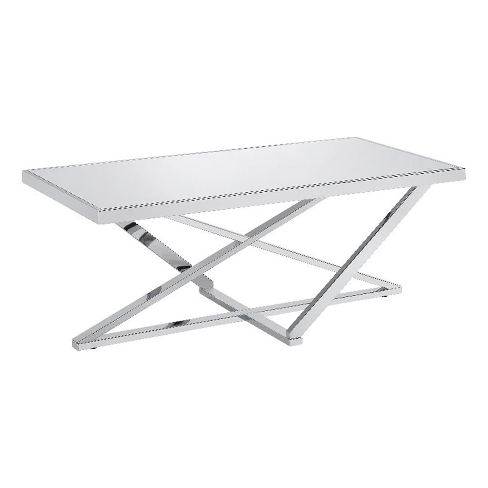 Furniture of America Ludington Contemporary Metal Coffee Table in ...