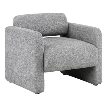 Furniture of America Contemporary Fabric Roger Accent Chair, Light Gray ...