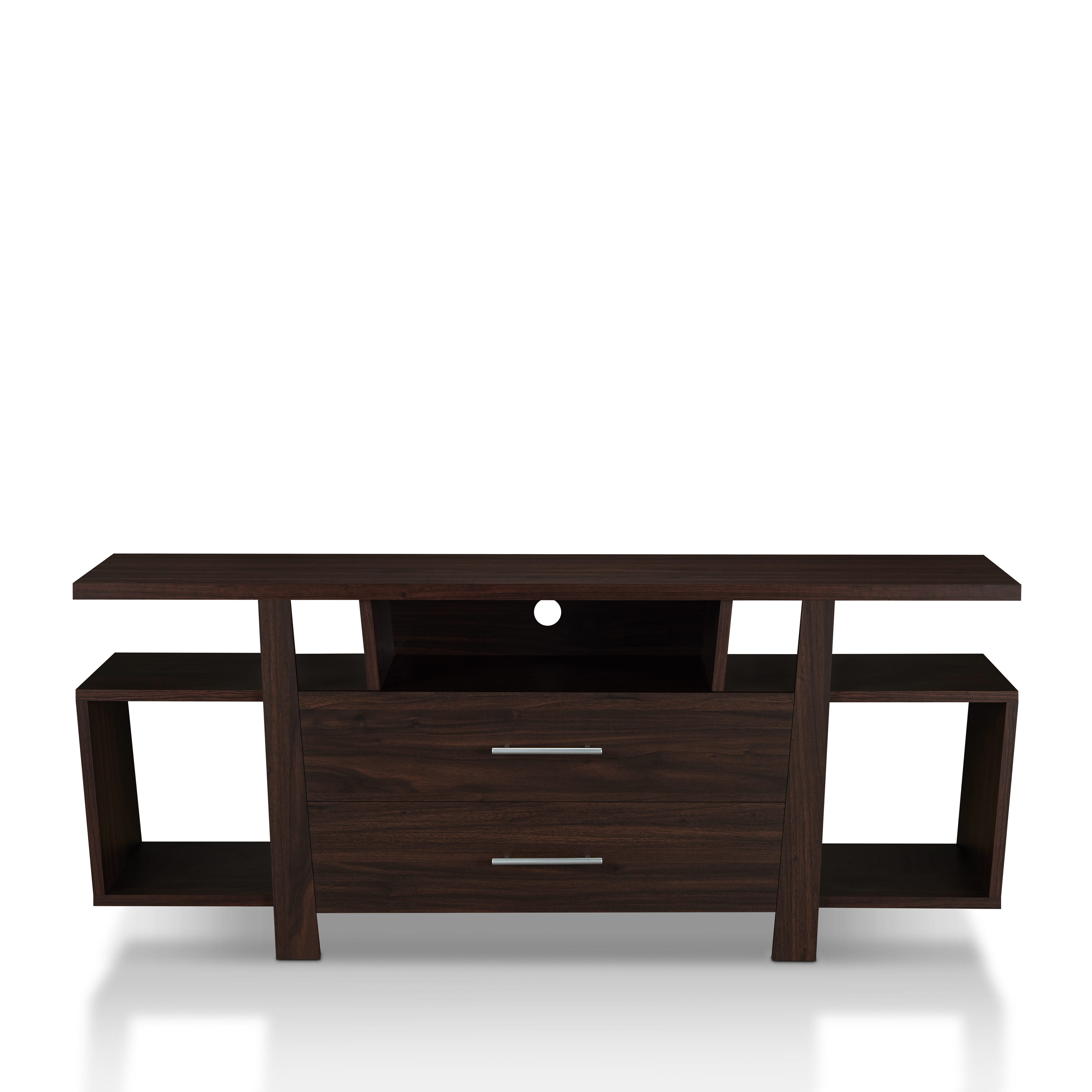 Furniture of America Lyle TV Stand with 2 Drawers for TVs up to 60 ...