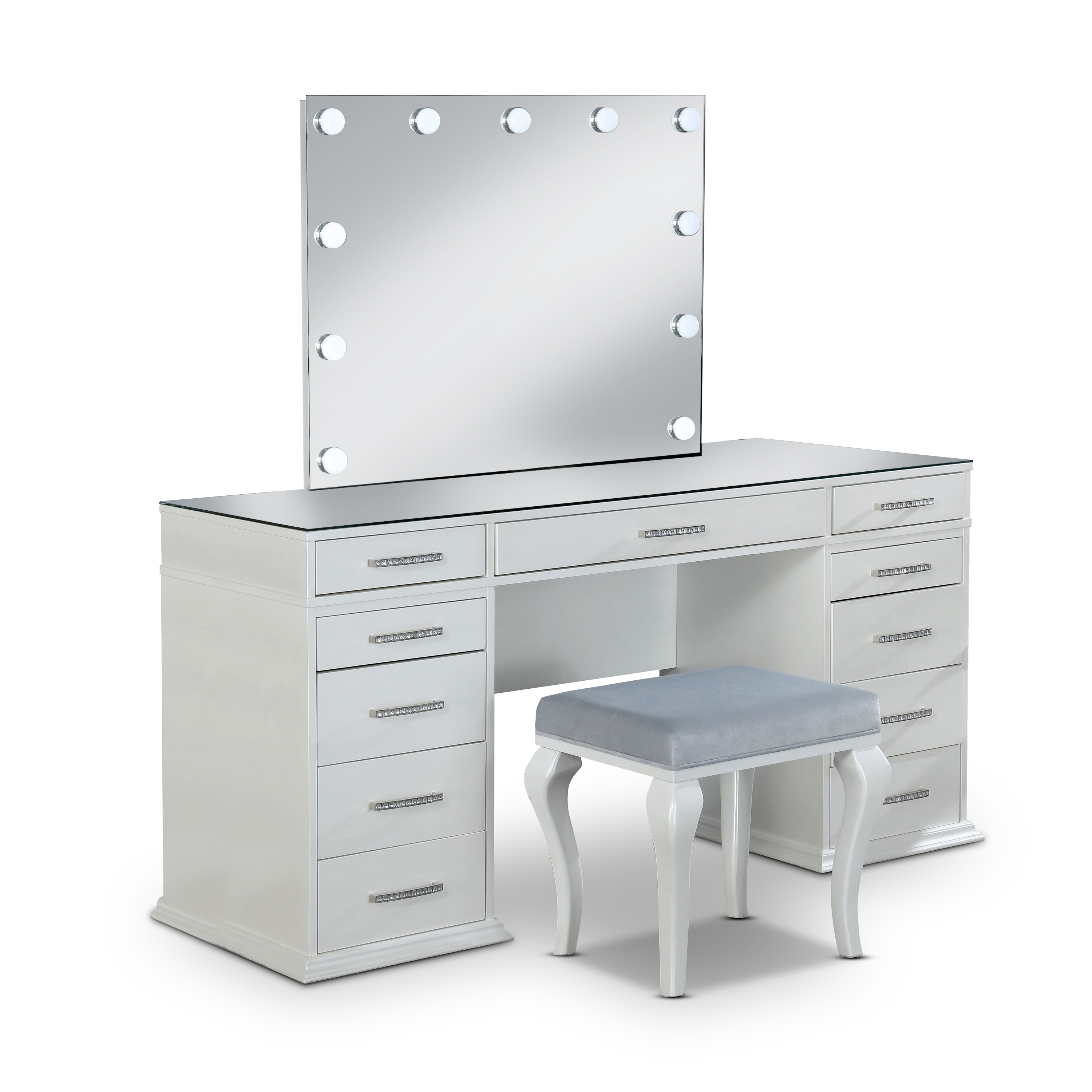Free Shipping! Furniture of America Modern 3-Piece Vanity Set with ...