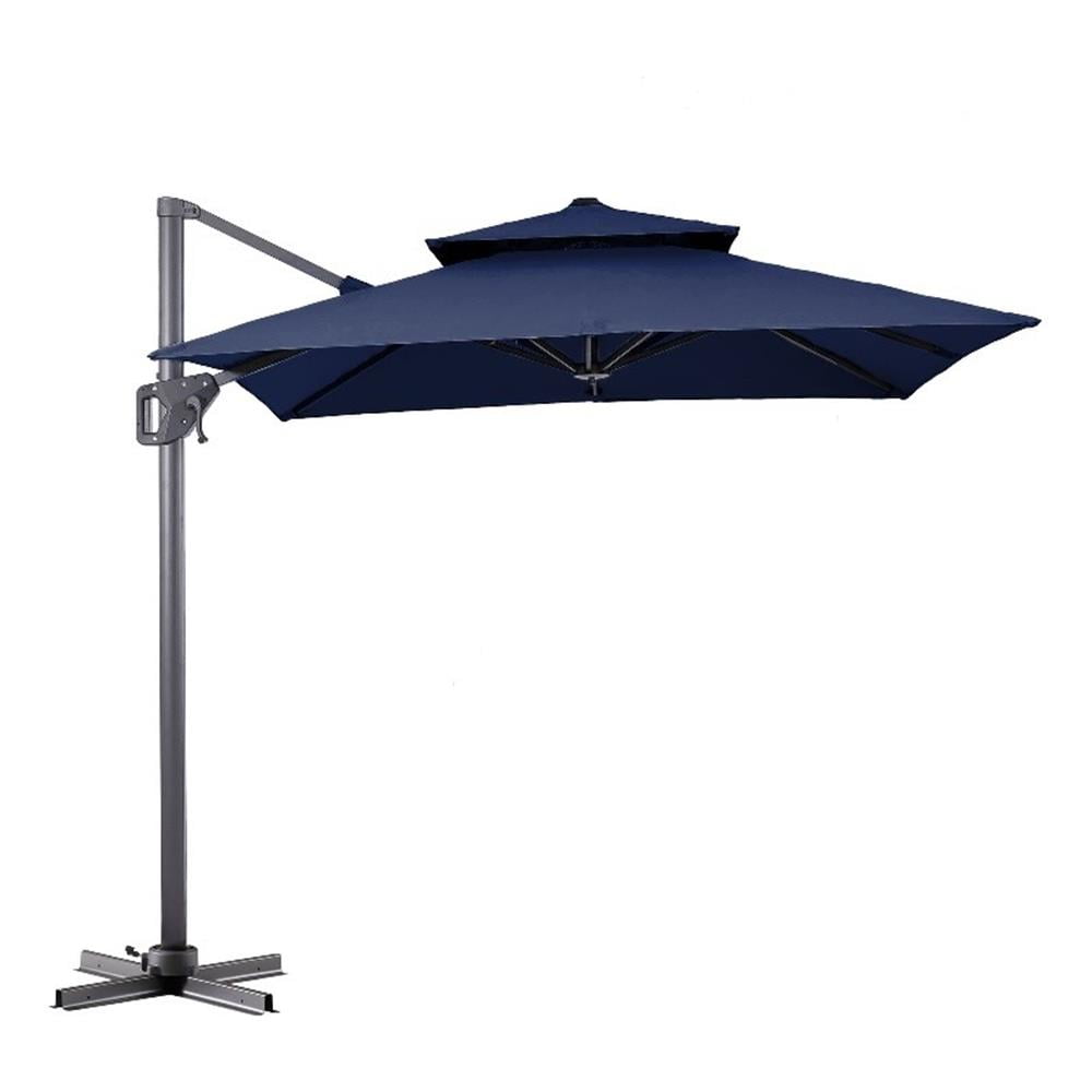 Furniture of America Maynard Polyester 8' Double Top Square Umbrella in ...