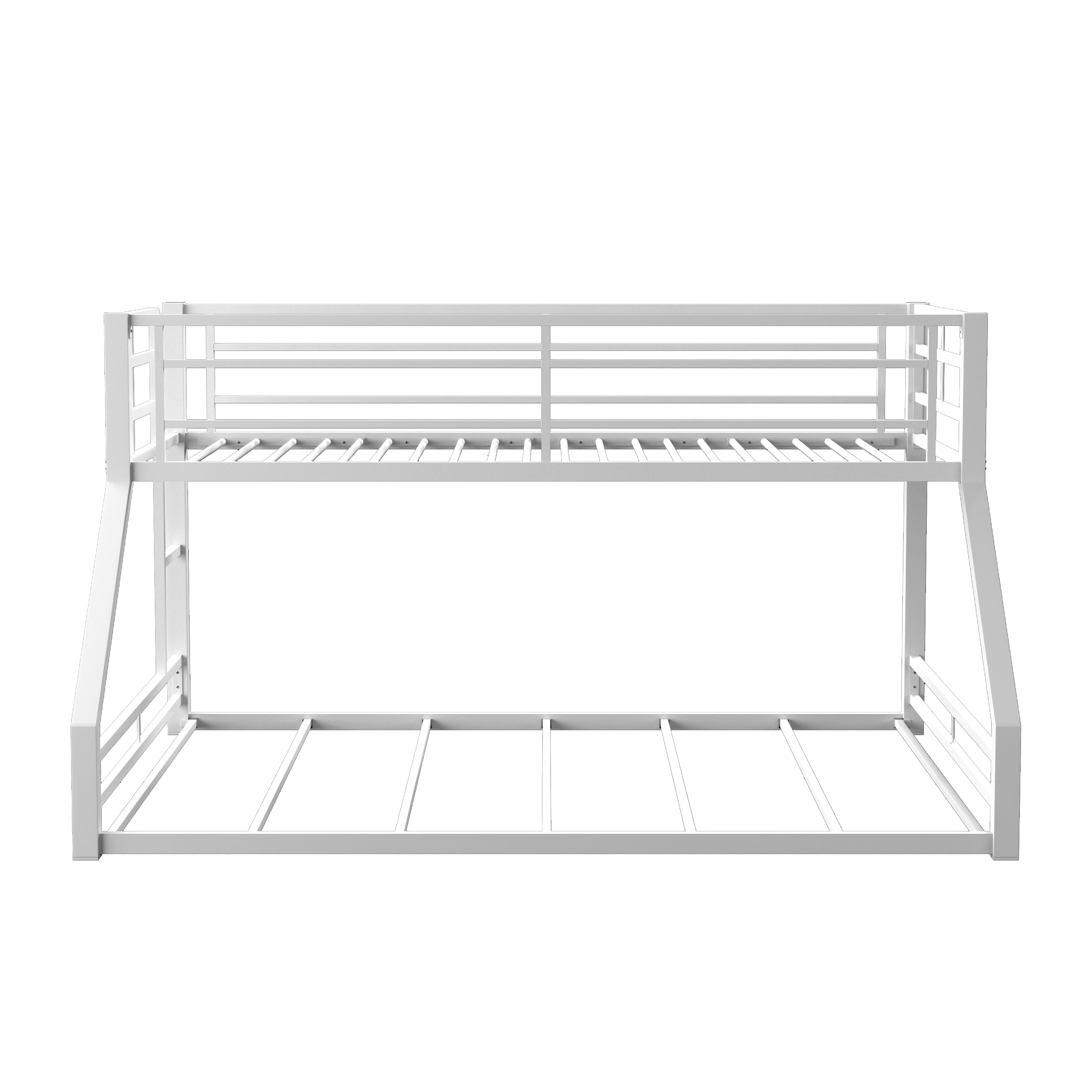 Furniture of America Melm Industrial Metal Bunk Bed, Twin-over-Queen ...