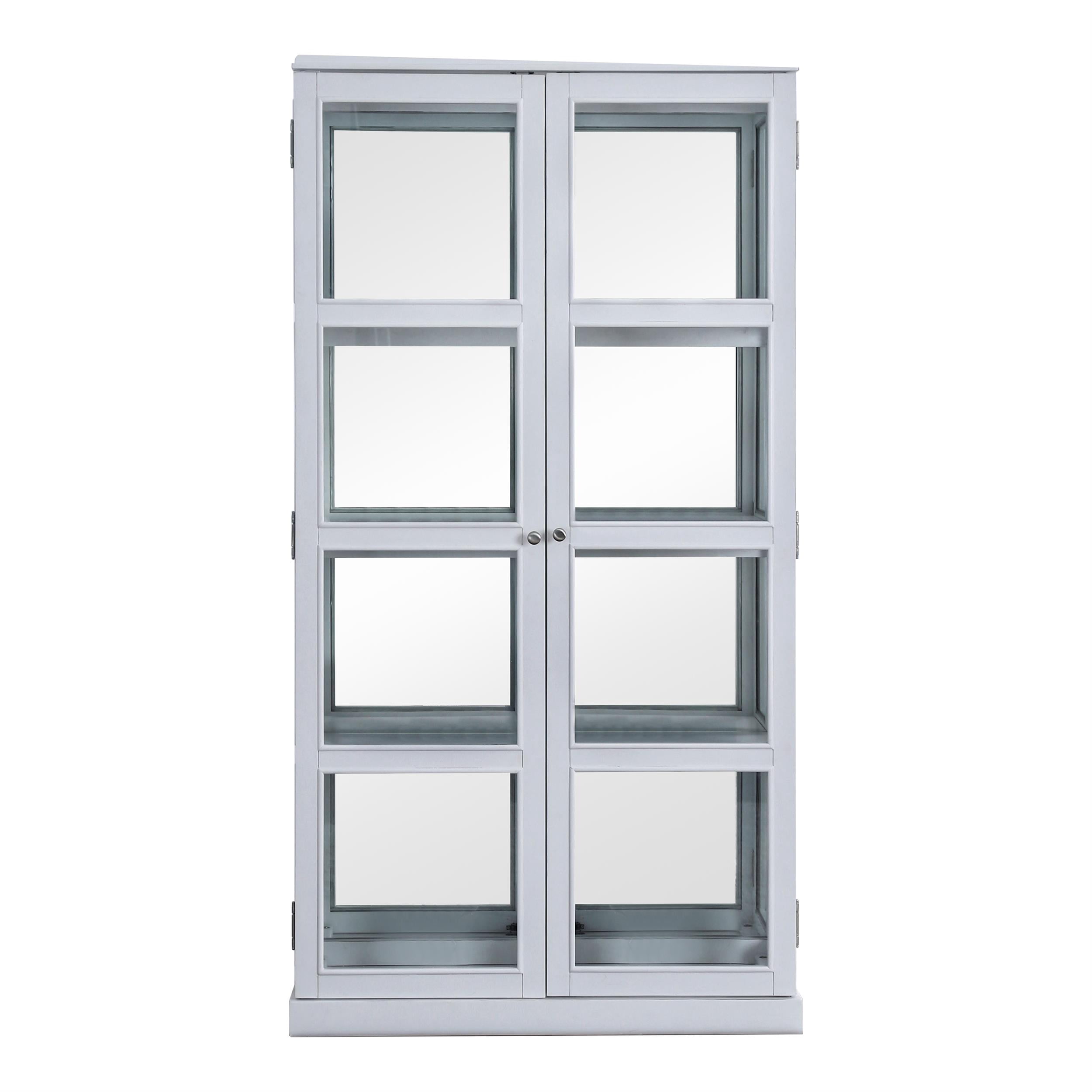 Furniture of America Mendes Transitional Wood 4-Shelf Curio Cabinet in ...