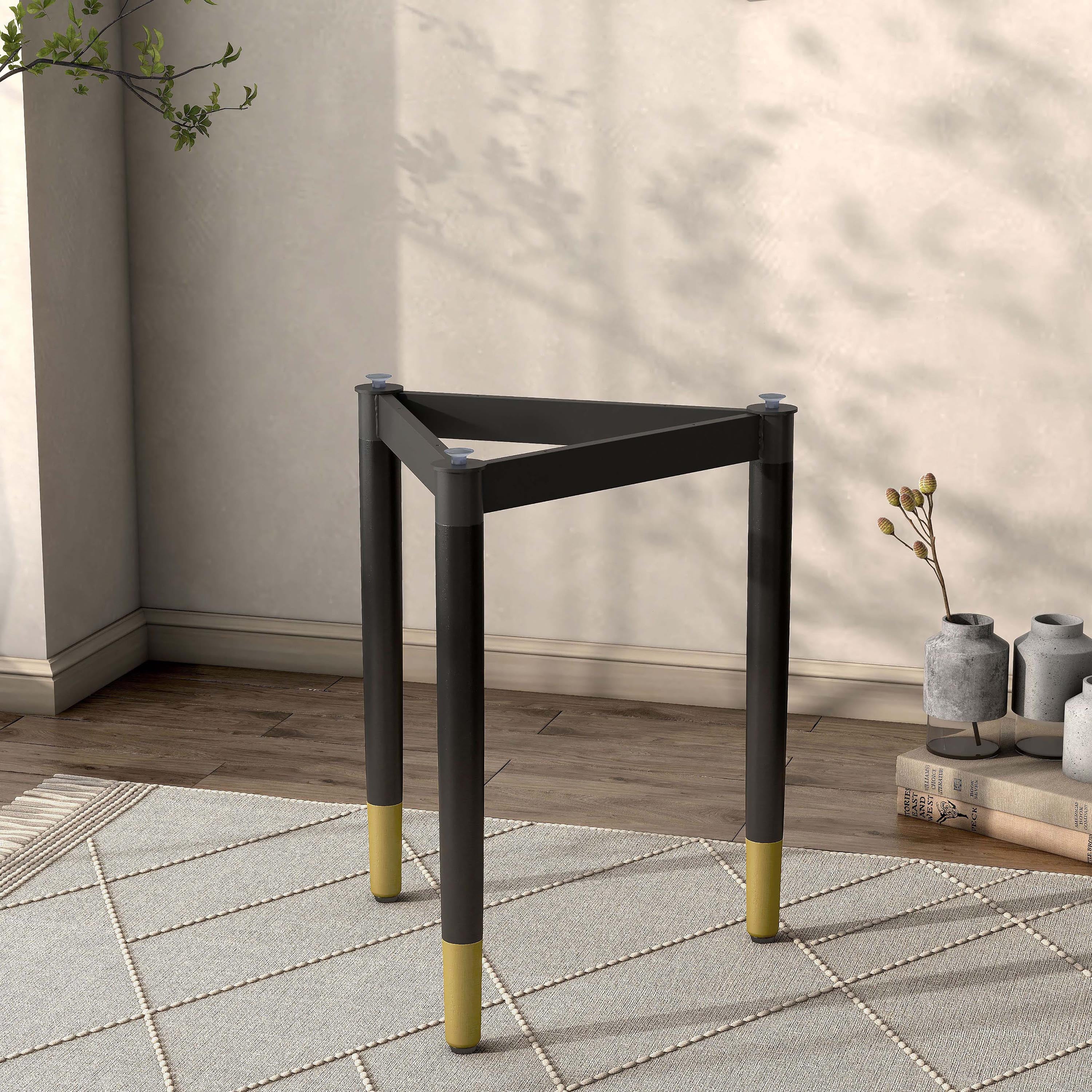 Furniture of America Modu Solid Wood Black End Table - Walmart.com