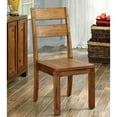 Furniture of America Montanez Farmhouse Ladder Back Dining Chairs- Set ...