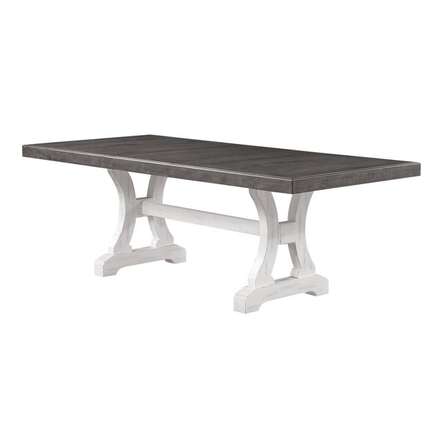 Furniture of America Muschamp Solid Wood Expandable Dining Table in ...