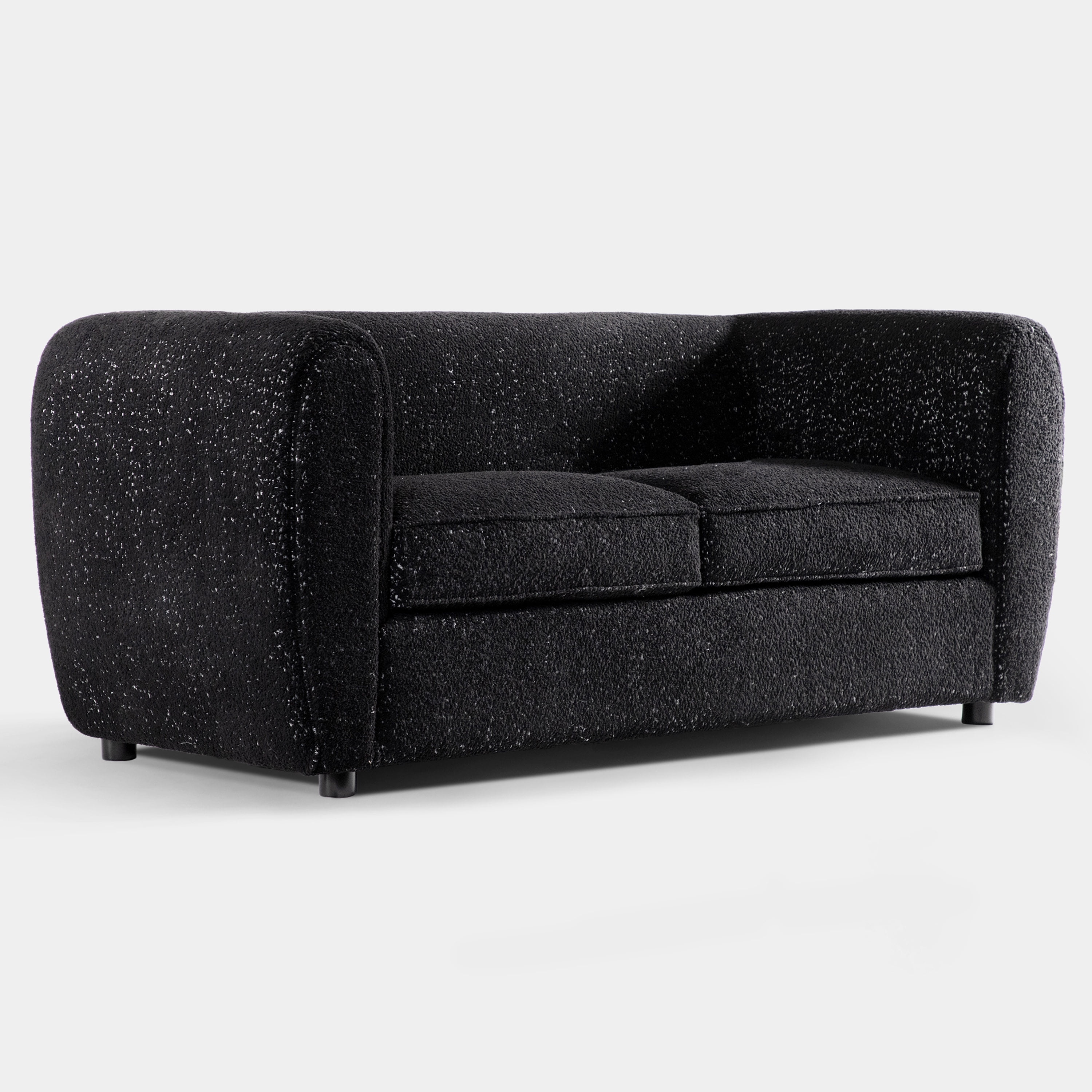 Furniture of America Nallia Tuxedo Style Upholstered Boucle Fabric ...