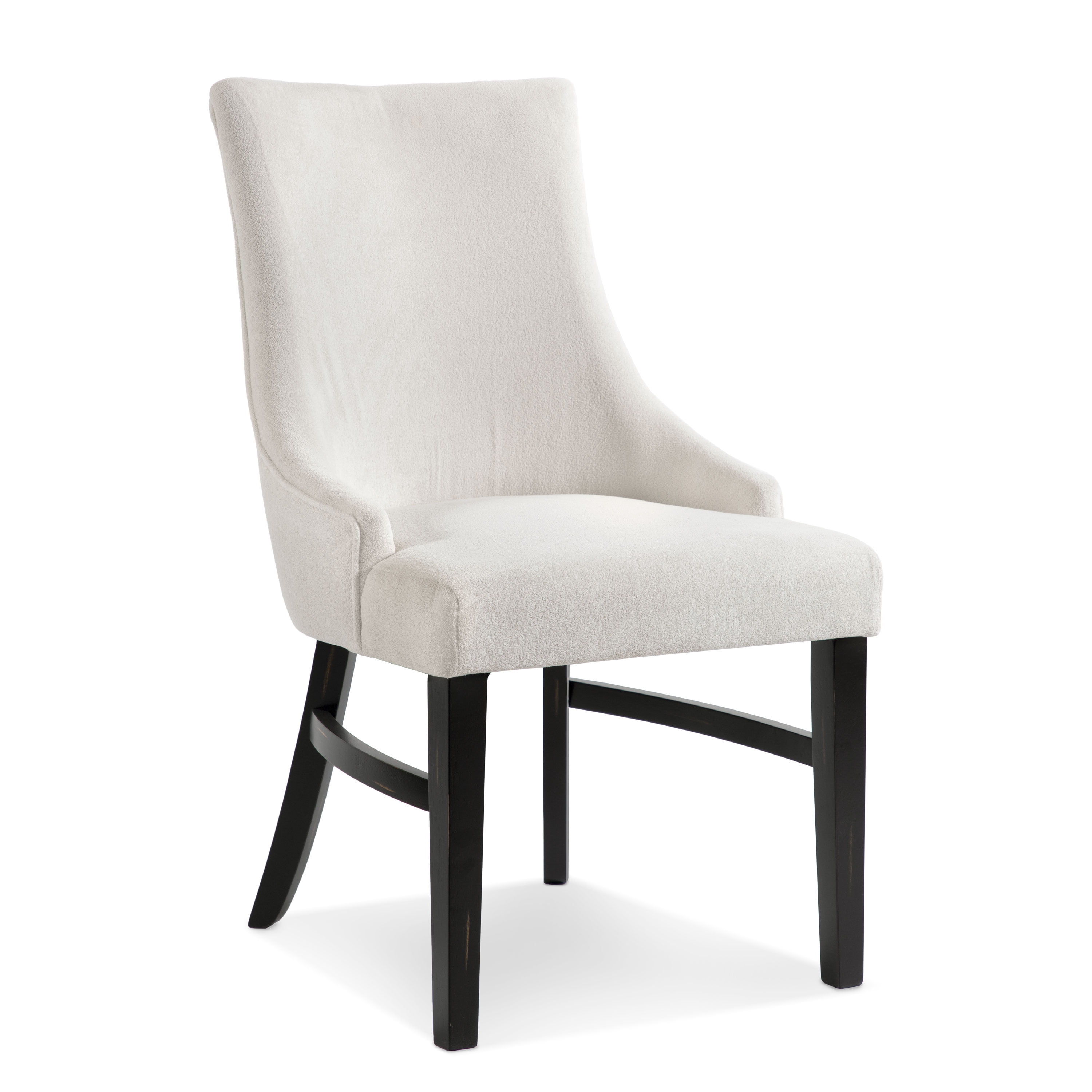Furniture of America Neris Wood Indoor Dining Chairs with Wingback, Off ...