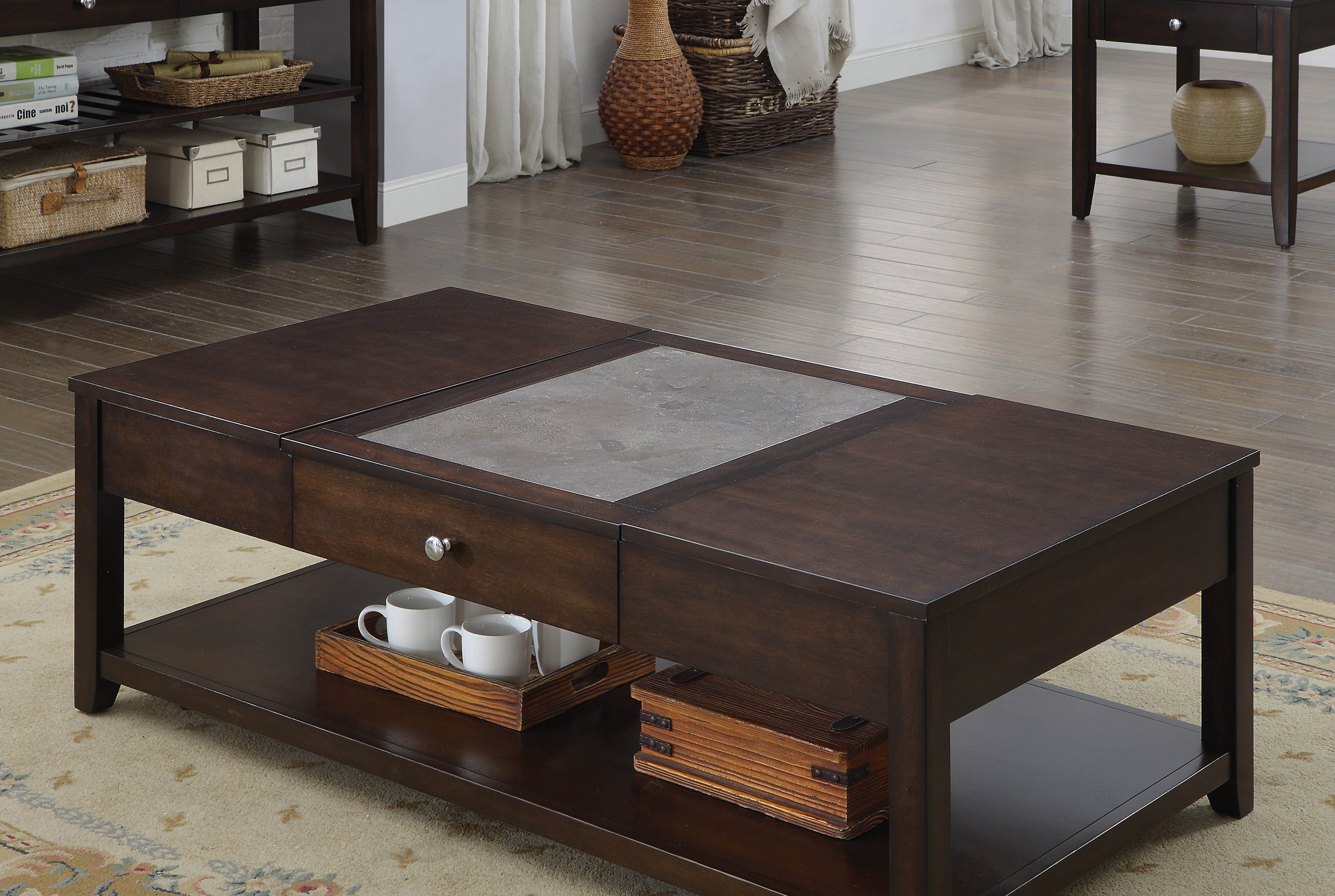 Furniture of America Norton Transitional Lift Top Coffee Table ...