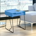 Furniture of America Omer Modern 18-inch Metal 1-Drawer Side Table by ...