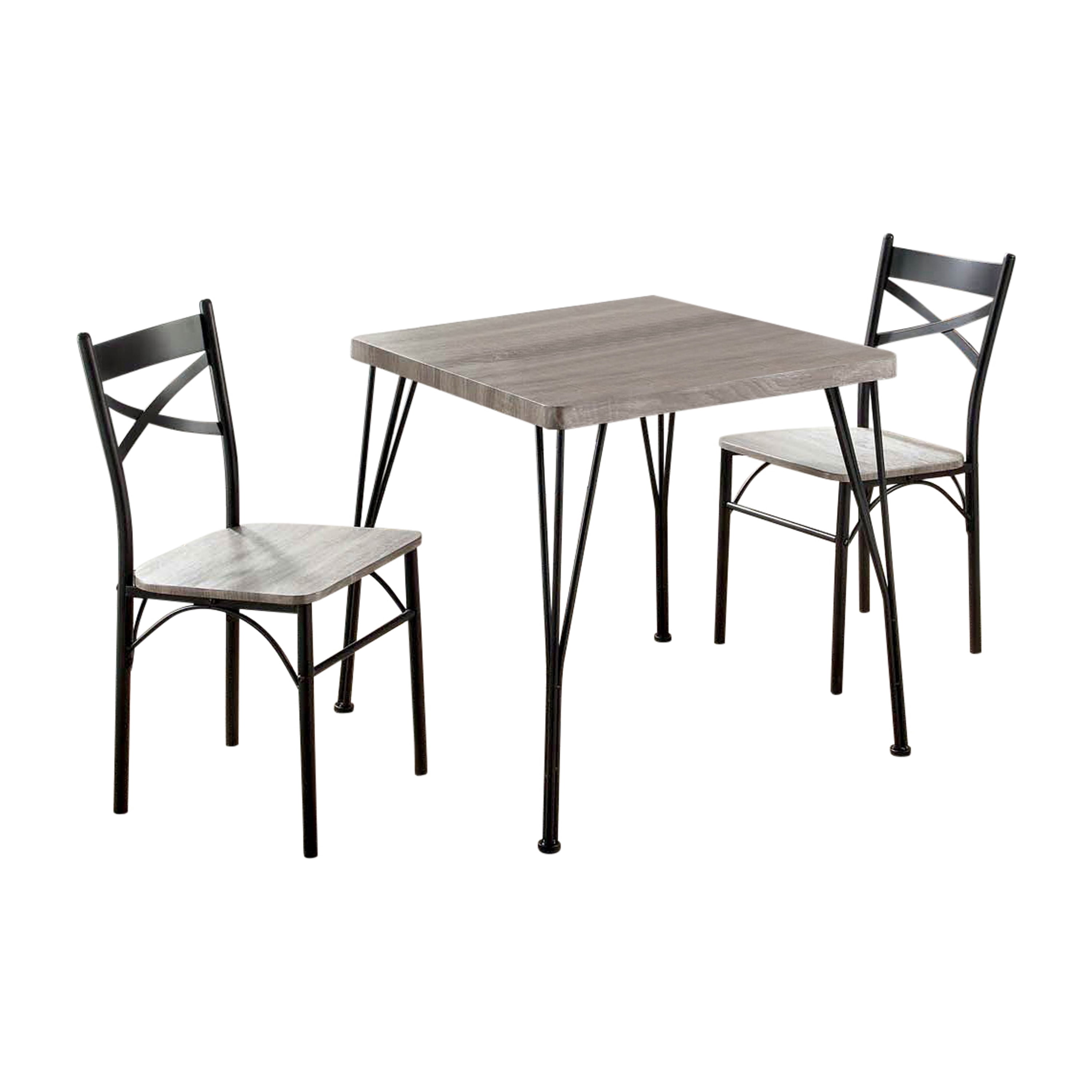 Furniture America Palmer 3-Piece Dining Set - Industrial Style ...