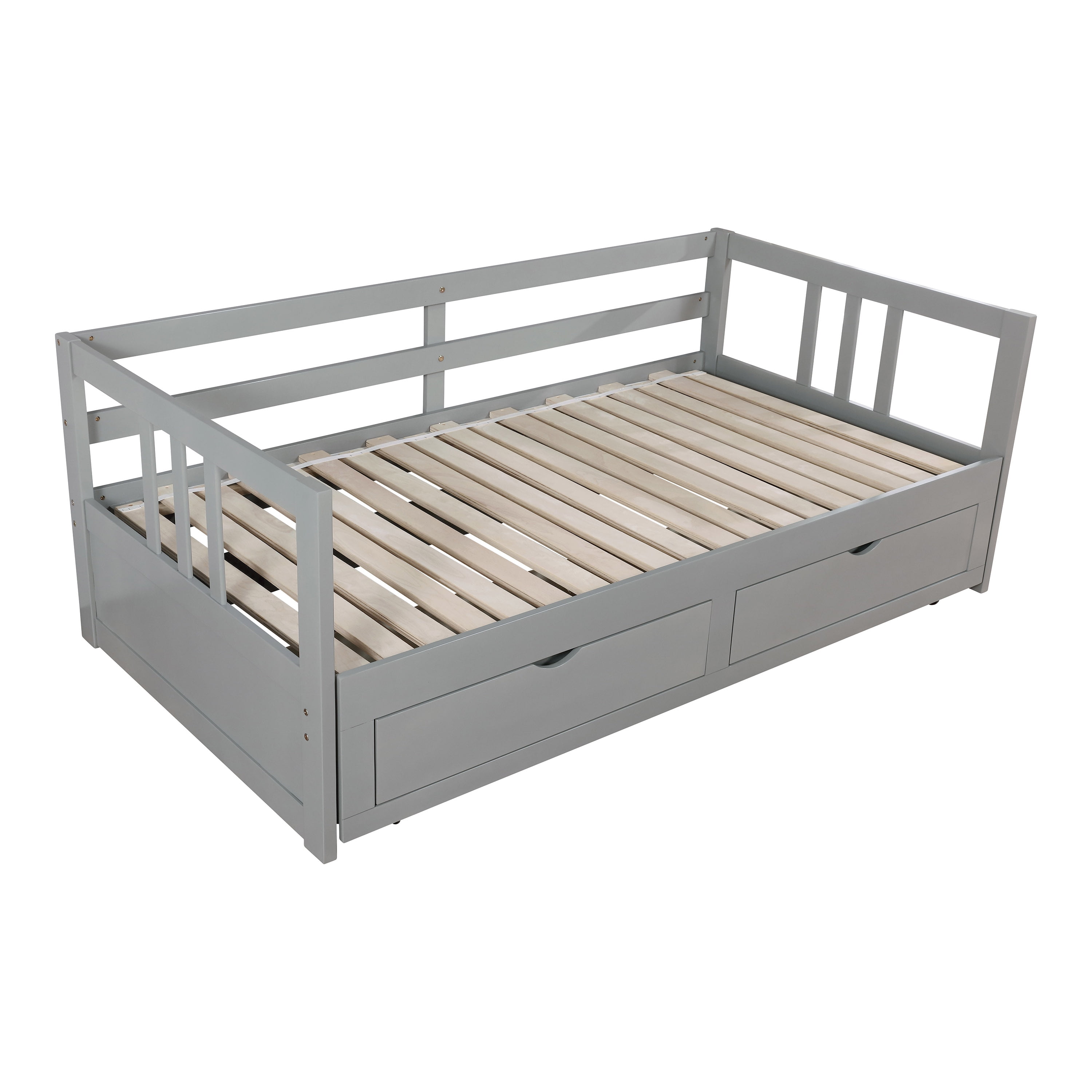 Furniture of America Piat Transitional Pine Wood Storage Daybed, Twin ...