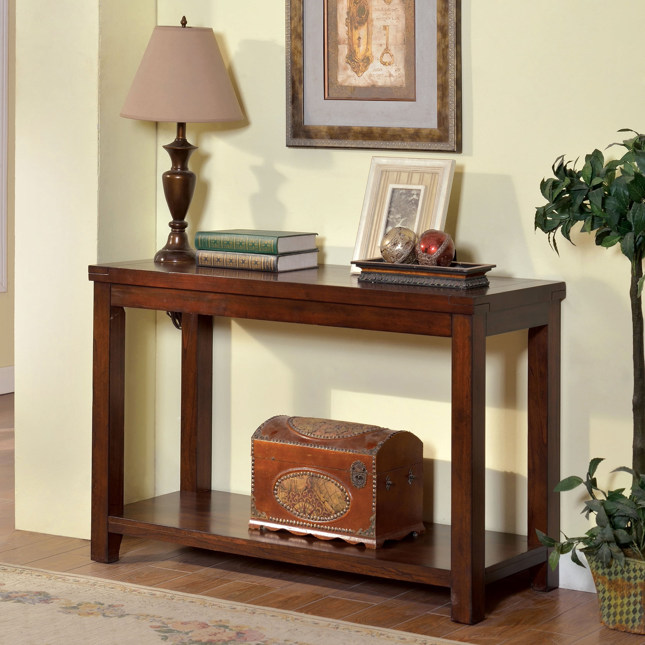 Furniture of America Pivett Console Table - Dark Cherry - Walmart.com