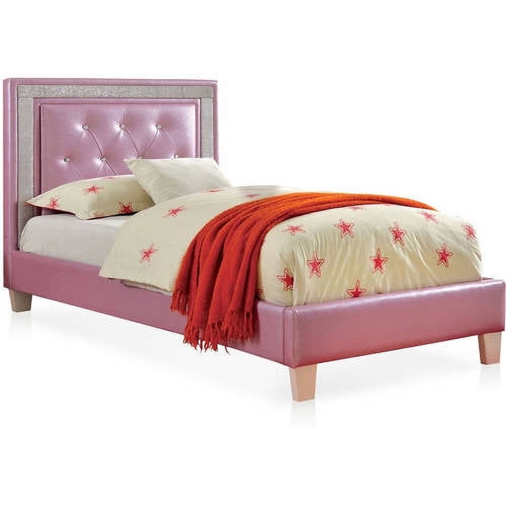 Furniture of America Pursel I Contemporary Full Bed, Purple - Walmart.com