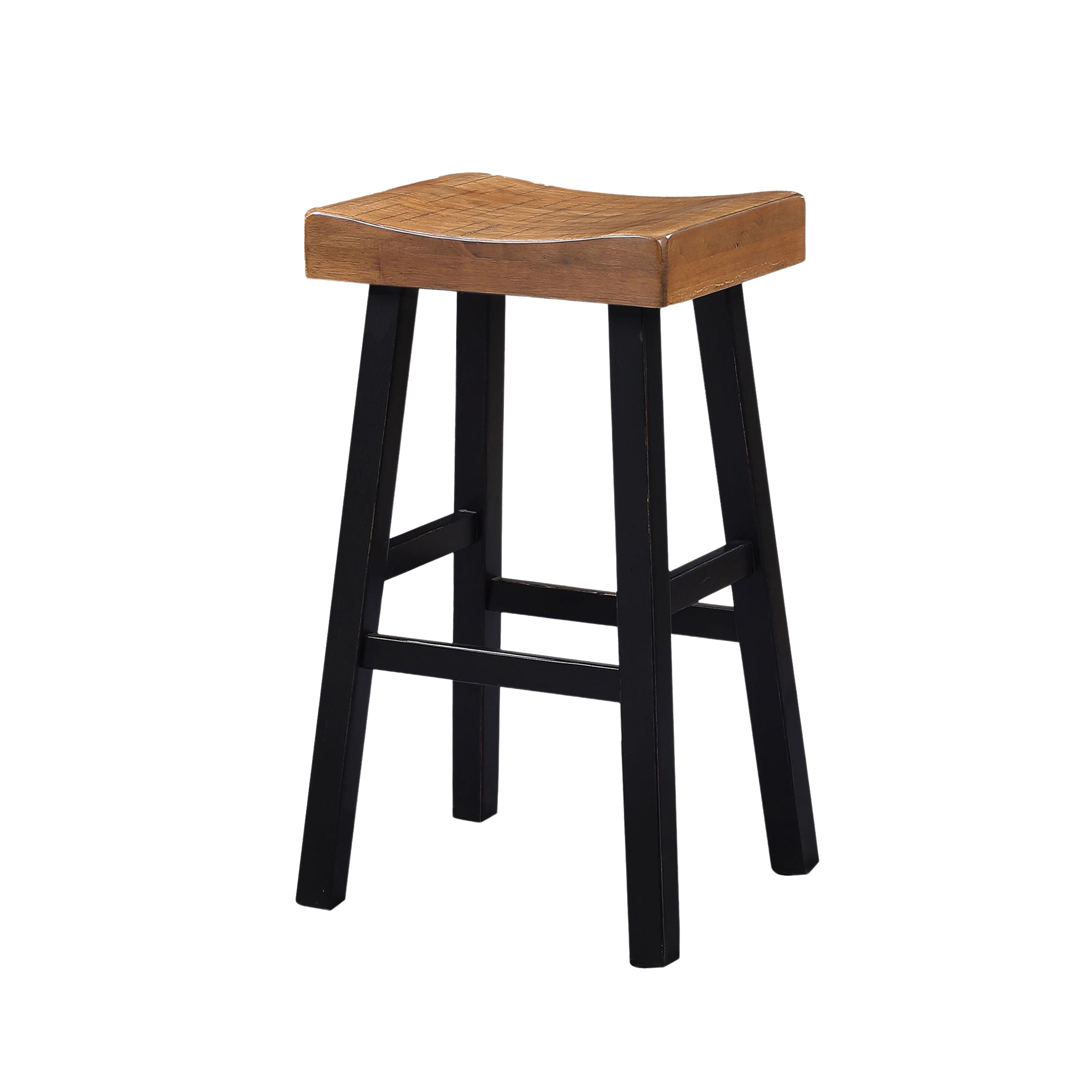 Furniture of America Quyra Solid Wood Indoor Saddle 30.5-inch Bar ...