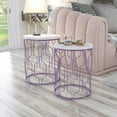 Furniture of America Ryk 2-Piece Nesting Table, Purple - Walmart.com