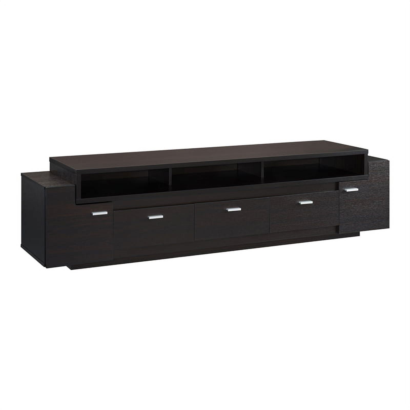 Furniture of America Santex Wood 84-inch TV Stand in Cappuccino ...