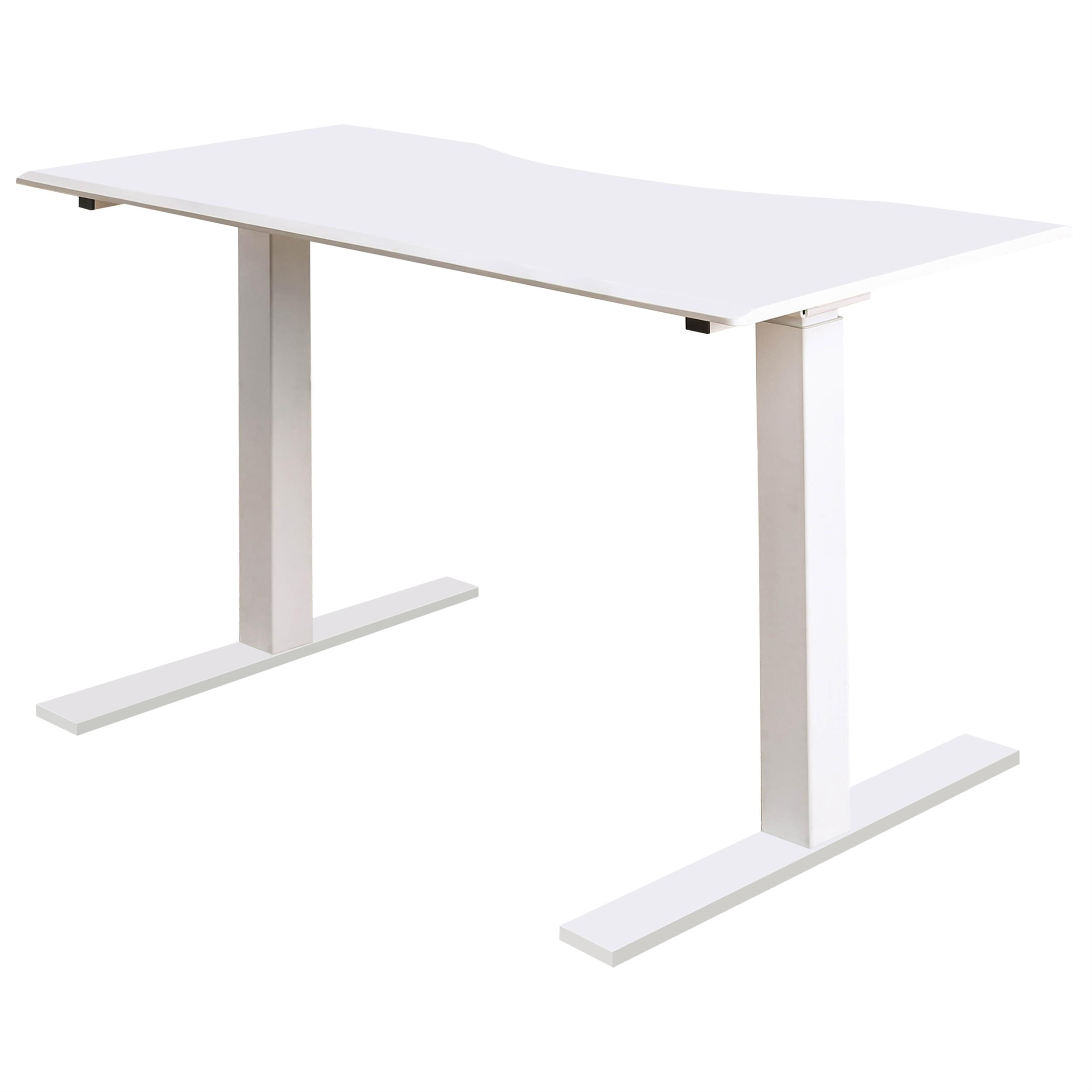 Furniture of America Seantay Metal Adjustable Short Desk with USB in ...