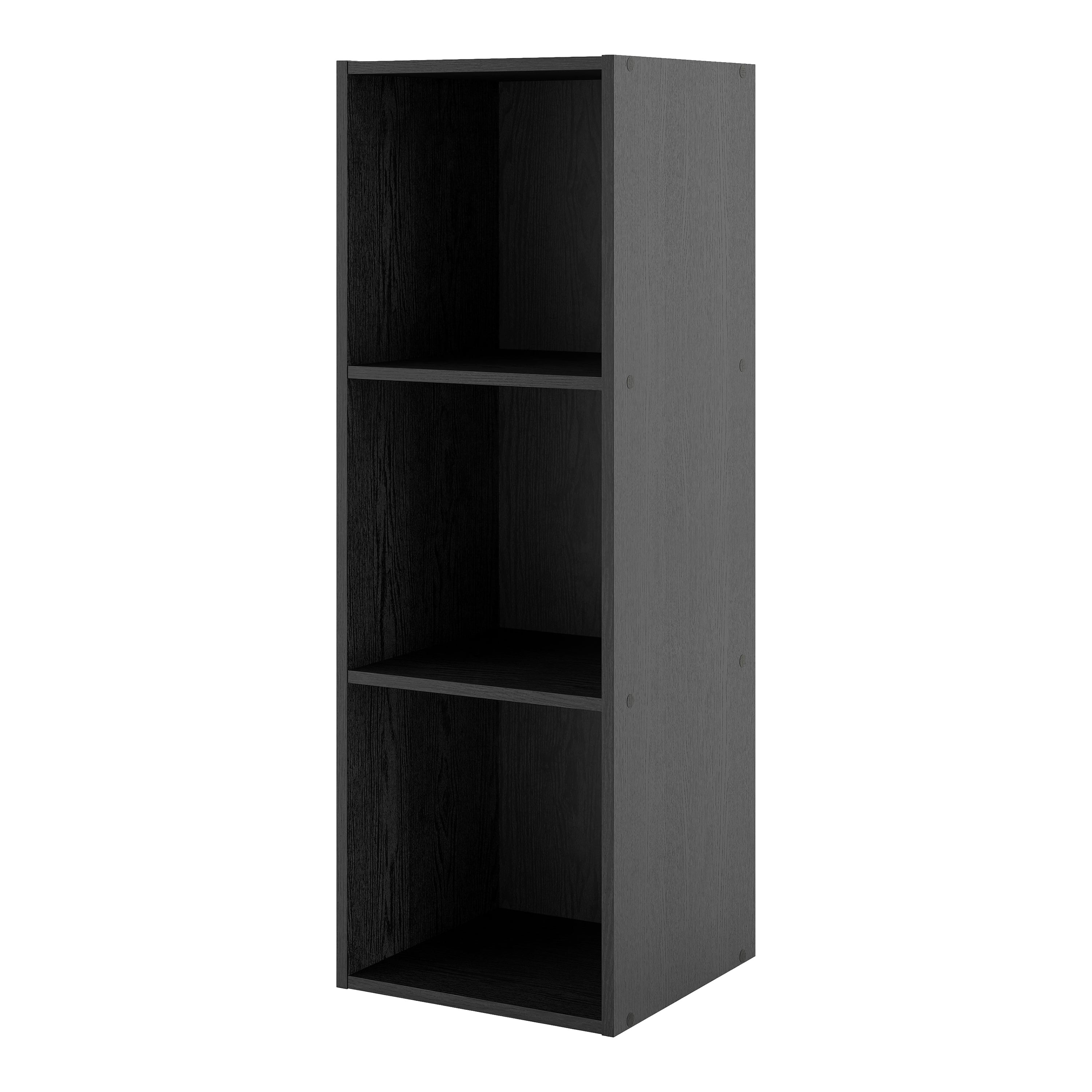 Furniture of America Seni Stackable Wood 3-Cube Bookcase in Black ...