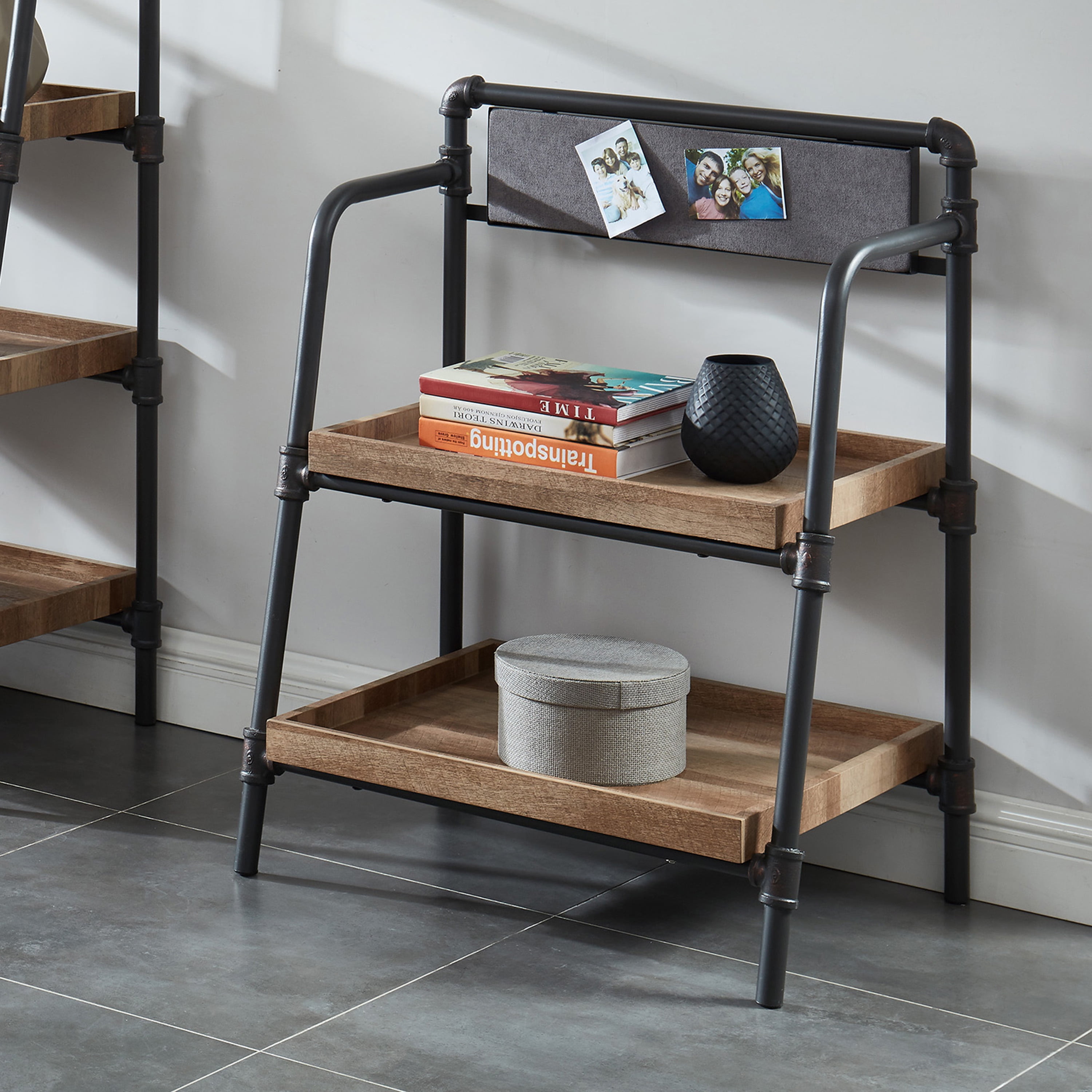 Free Shipping! Furniture of America 2-Shelf Industrial Bookcase Sand ...