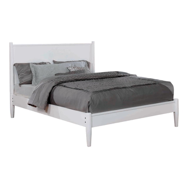 Furniture of America Solid Wood Queen Platform Bed with 12-Inch Memory ...