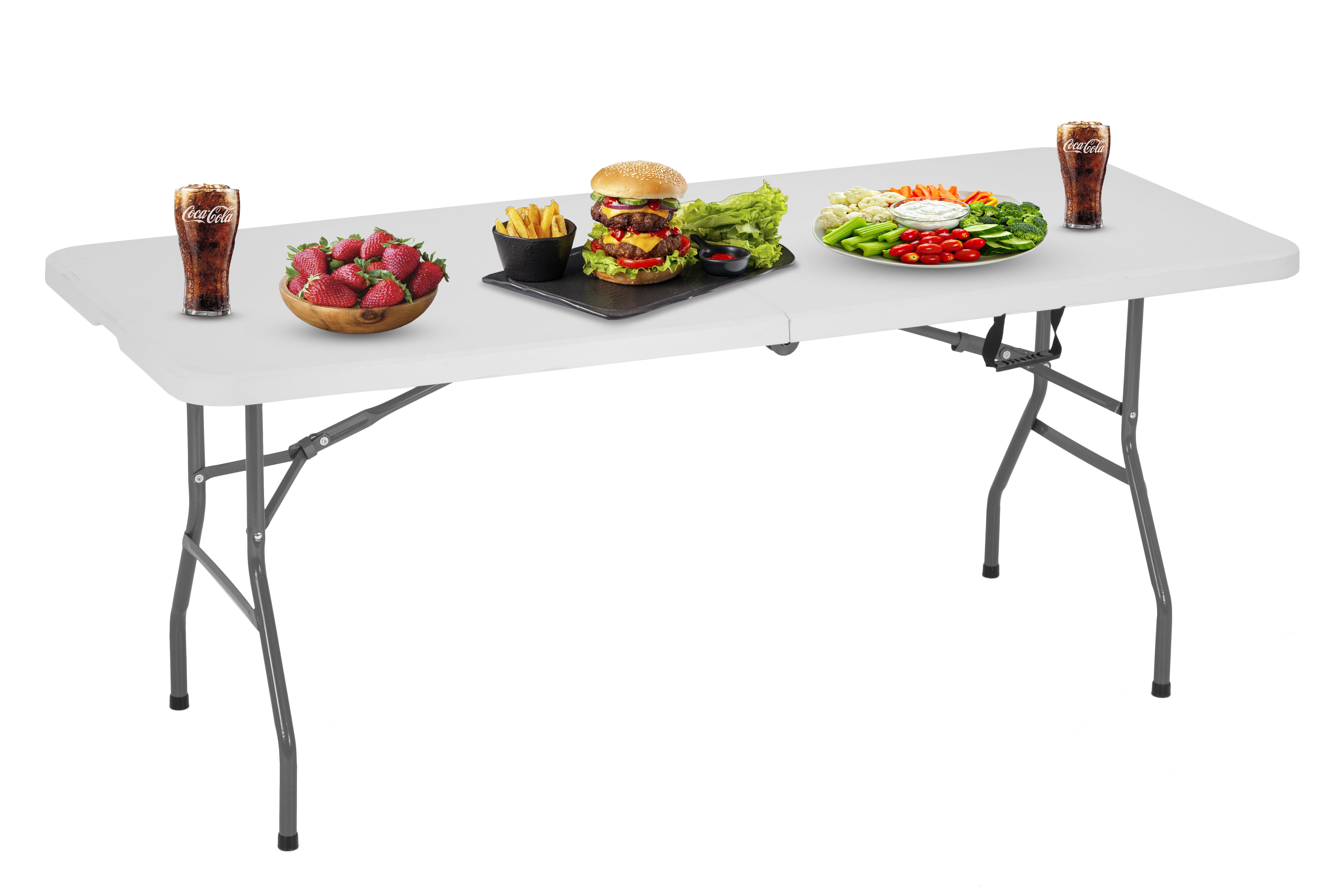 Furniture of America Sun Indoor Outdoor Folding Party Utility HDPE ...