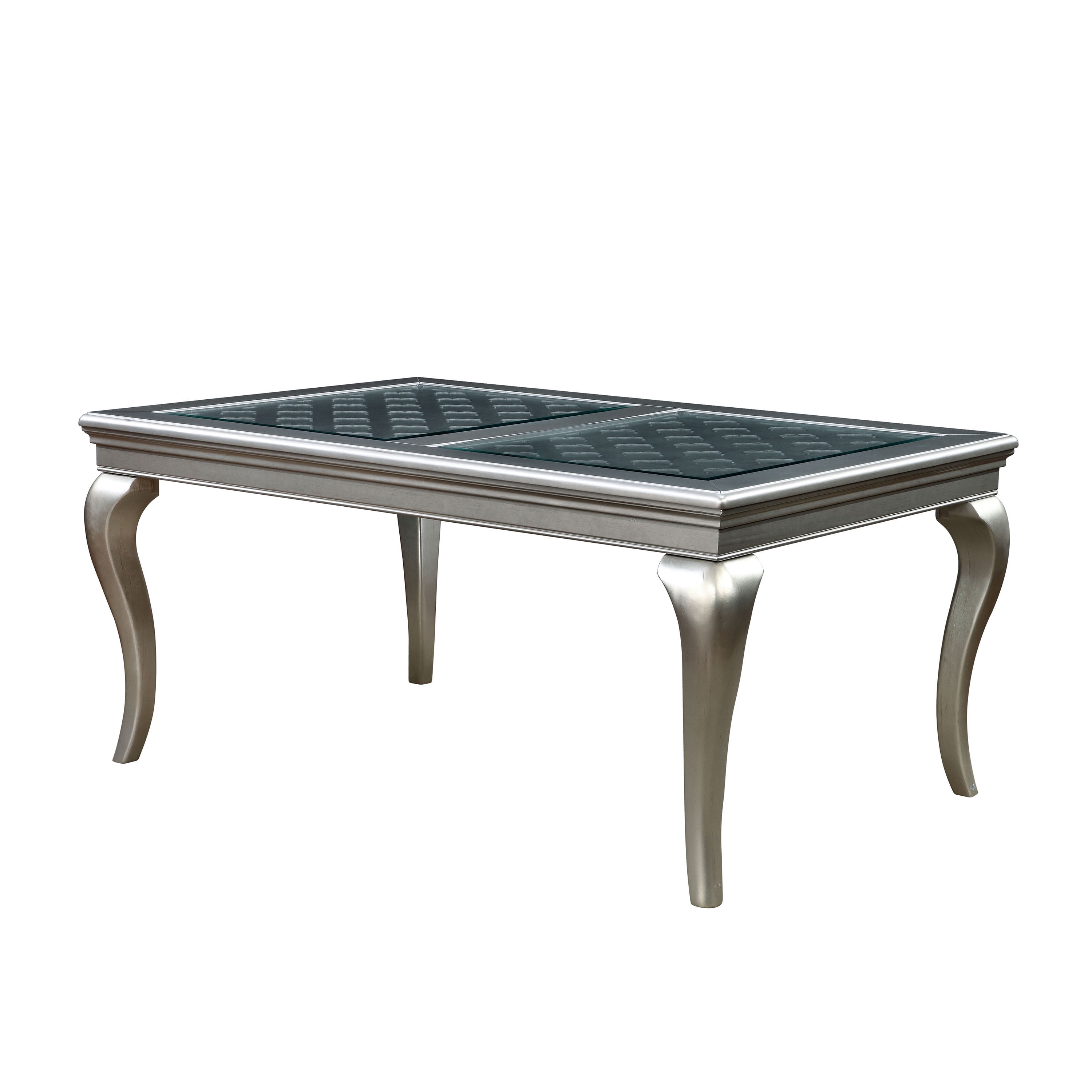 Free Shipping! Furniture of America Tara Expandable Silver Glass Dining ...