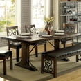 Furniture of America Tood Farmhouse Walnut 78-inch Wood Dining Table ...