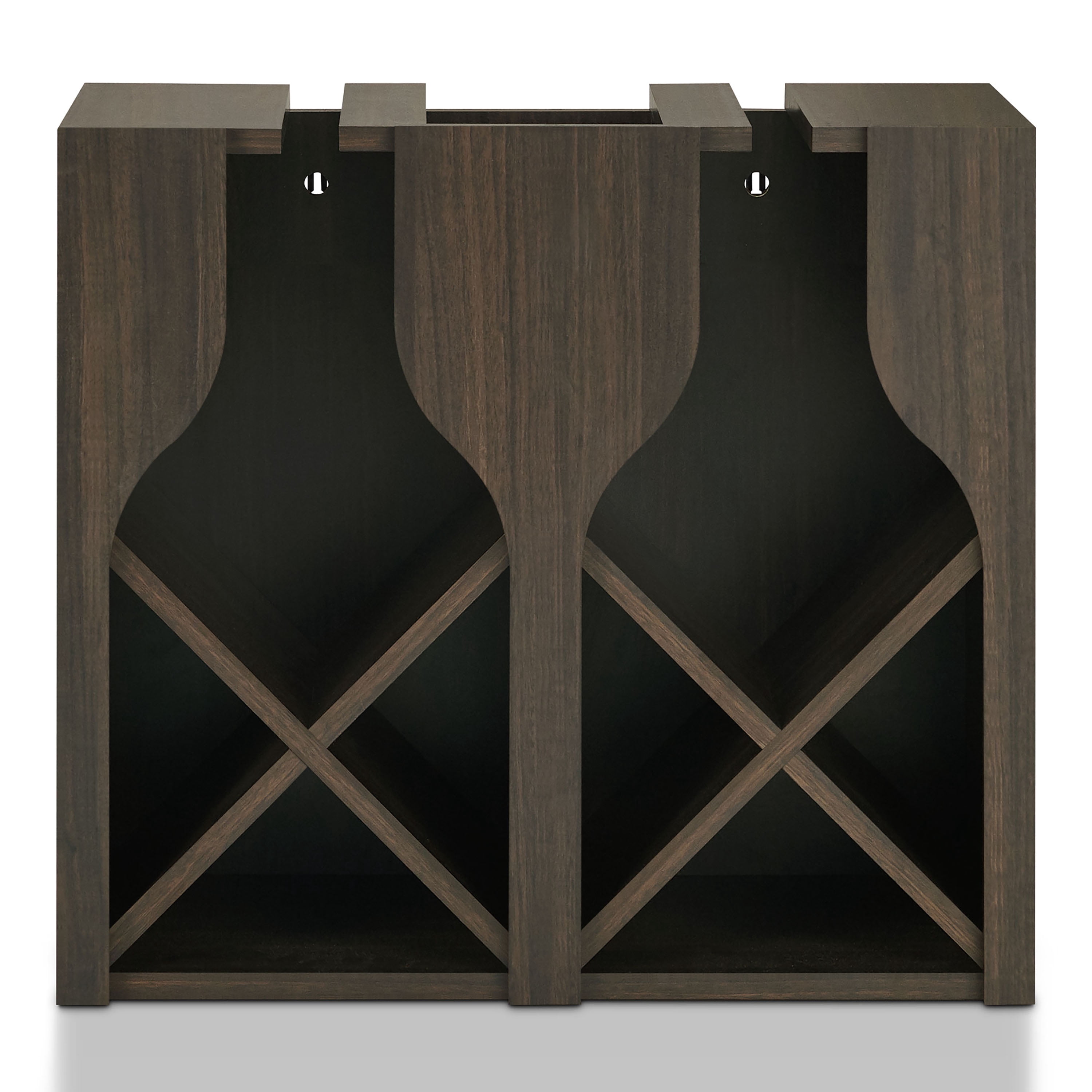 Free Shipping! Furniture of America Tulum Modern Space-Saving Wine Rack ...