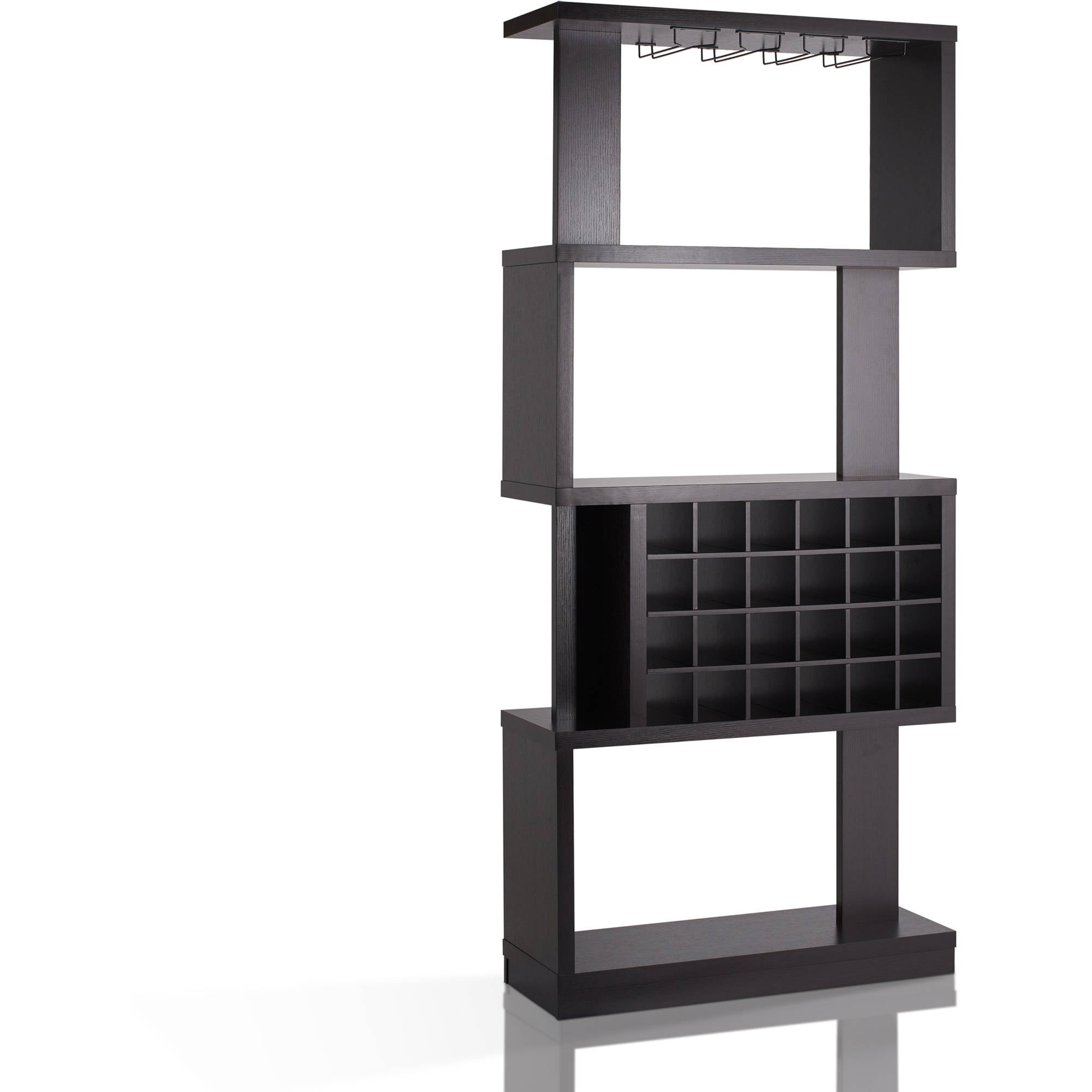 Free Shipping! Furniture of America Modern 4-Tier Wine Cabinet ...