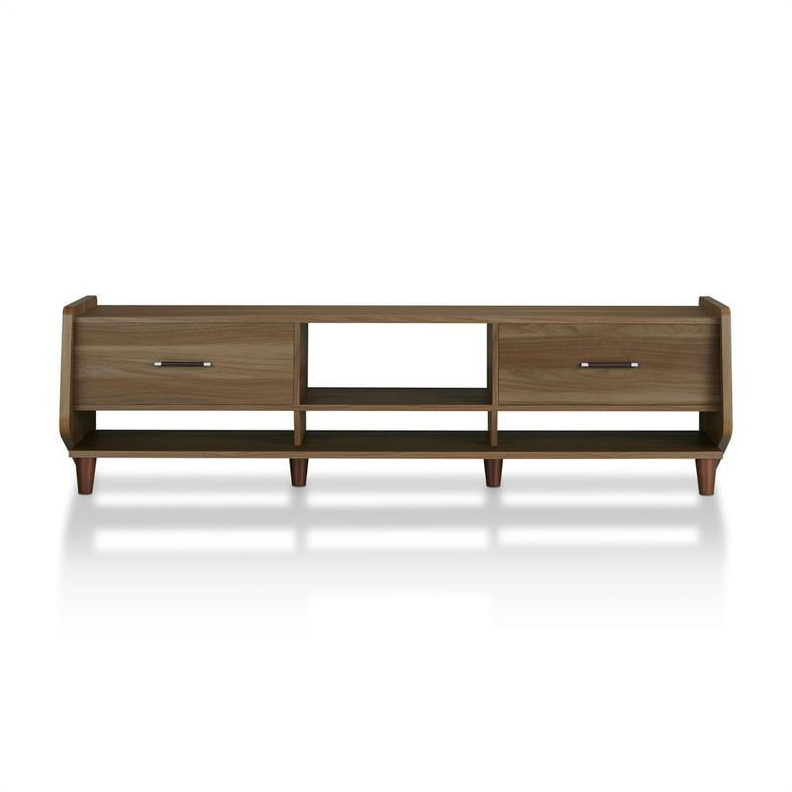 Furniture of America Waggoner Modern Wood 70-Inch TV Stand in Walnut ...