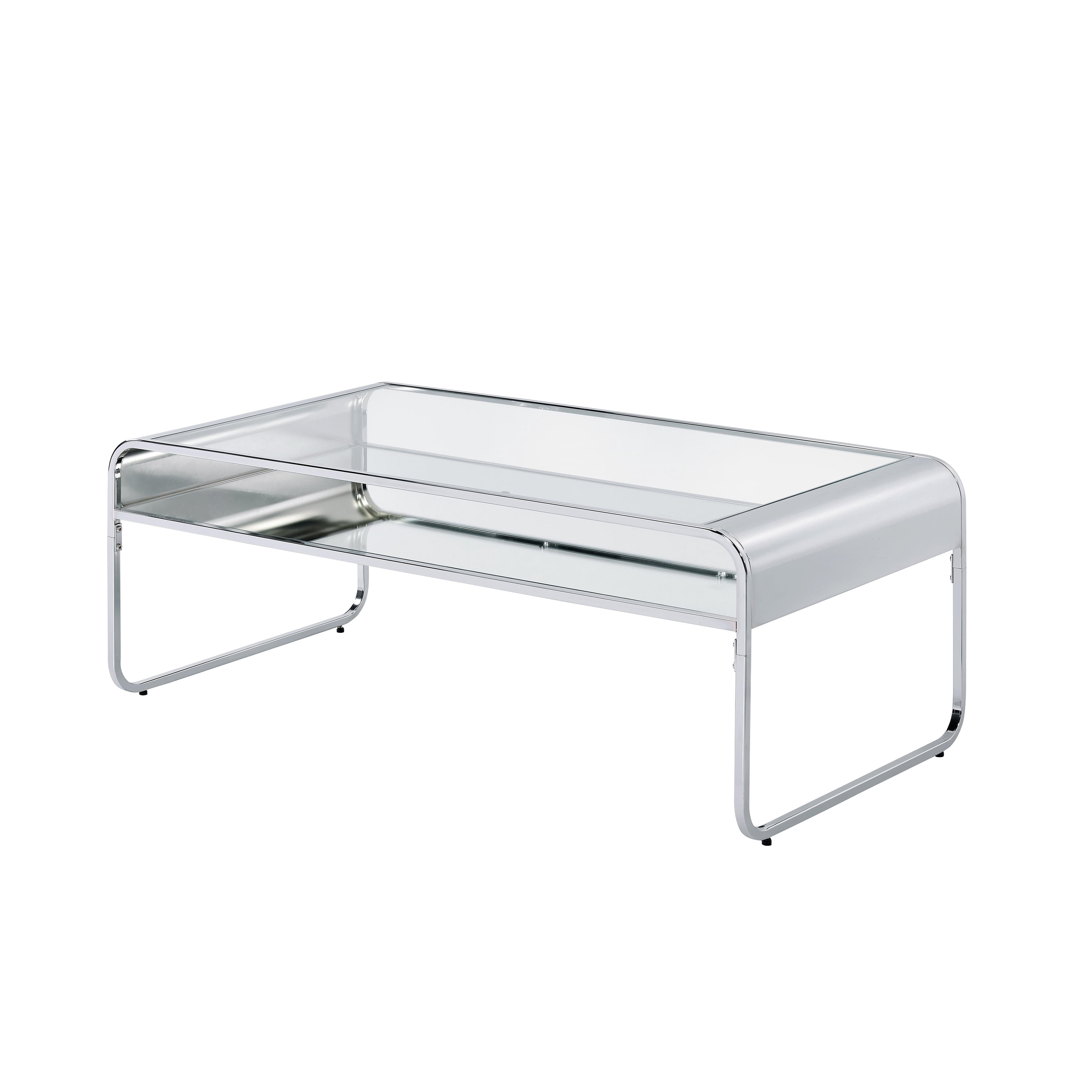 Furniture of America Watler Contemporary 48-inch Glass Top 1-Shelf ...