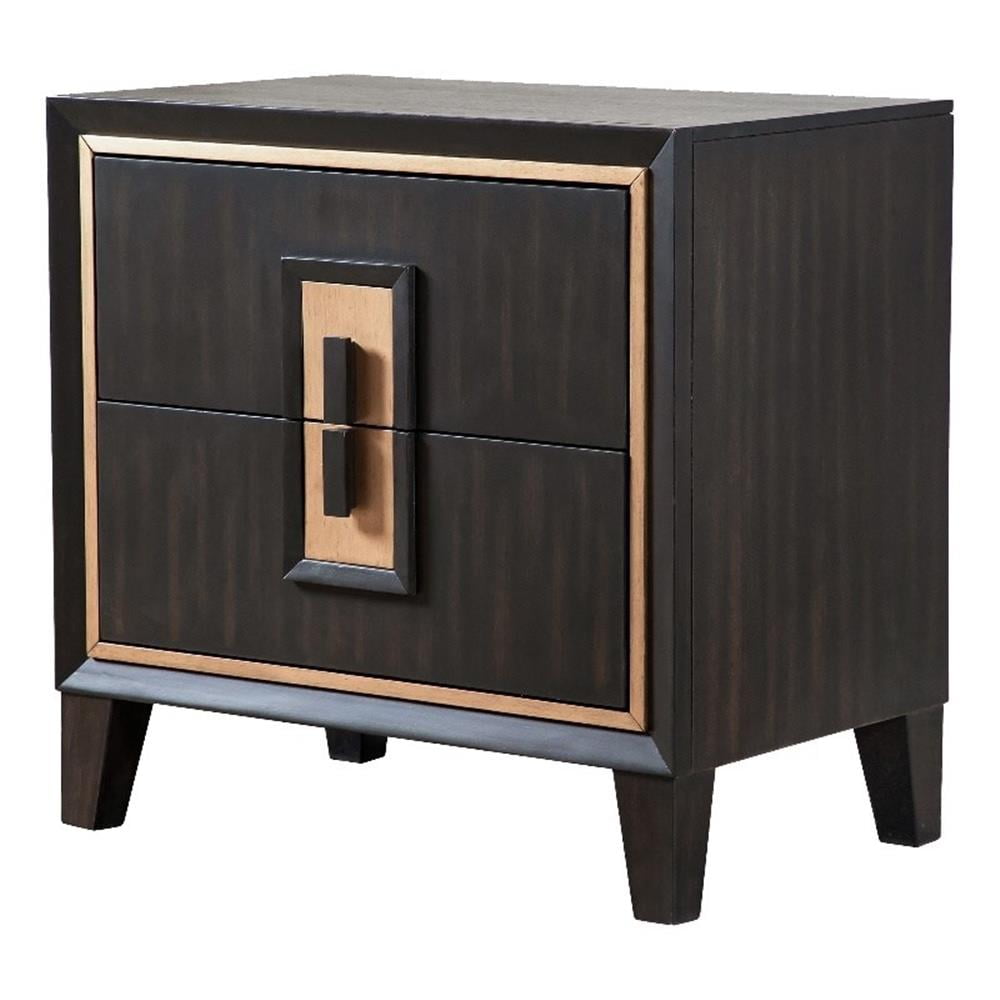 Furniture of America Wenton 2-Drawer Solid Wood Nightstand in Espresso ...