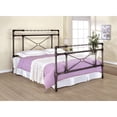 Furniture of America Whittram Metal Panel Bed, Queen, Black - Walmart.com