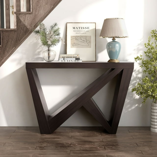 Furniture of America Wyll Rectangle Wood Brown Console Table - Walmart.com