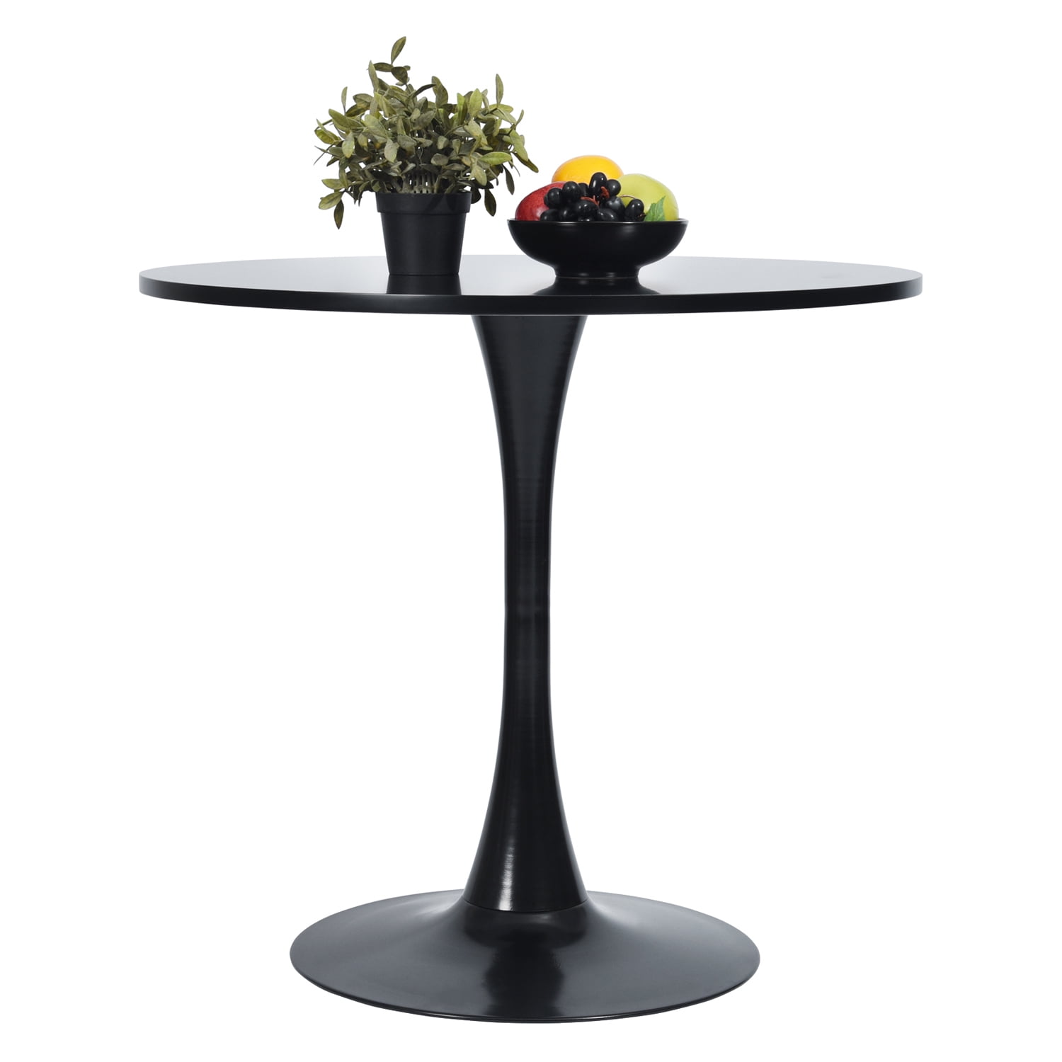 FurnitureR 31.5'' Round Drafting Table – Modern Pedestal Table for Art ...