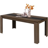 Dextrus Farmhouse Dining Table for 6-8, 71" Rectangular Wood Kitchen ...