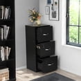 FurnitureR Modern 3-Drawer Mobile File Cabinet, Slim Under Desk Metal ...