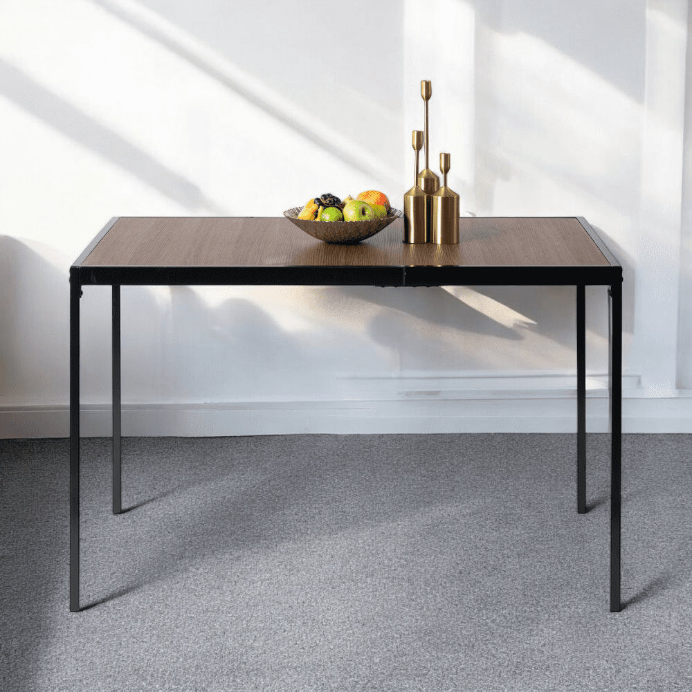 FurnitureR Modern Minimalist Literature Display Table, Elegant Wood and ...
